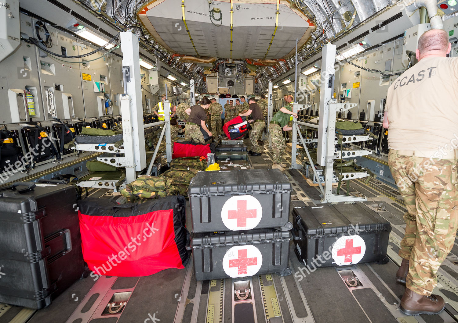 Raf Emergency Medical Evacuation Flight Loading Editorial Stock Photo ...