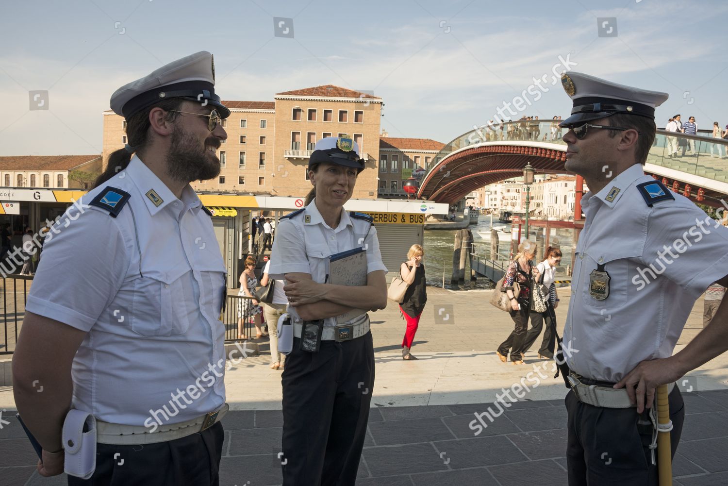 Three City Venice Police Officers Editorial Stock Photo - Stock Image ...