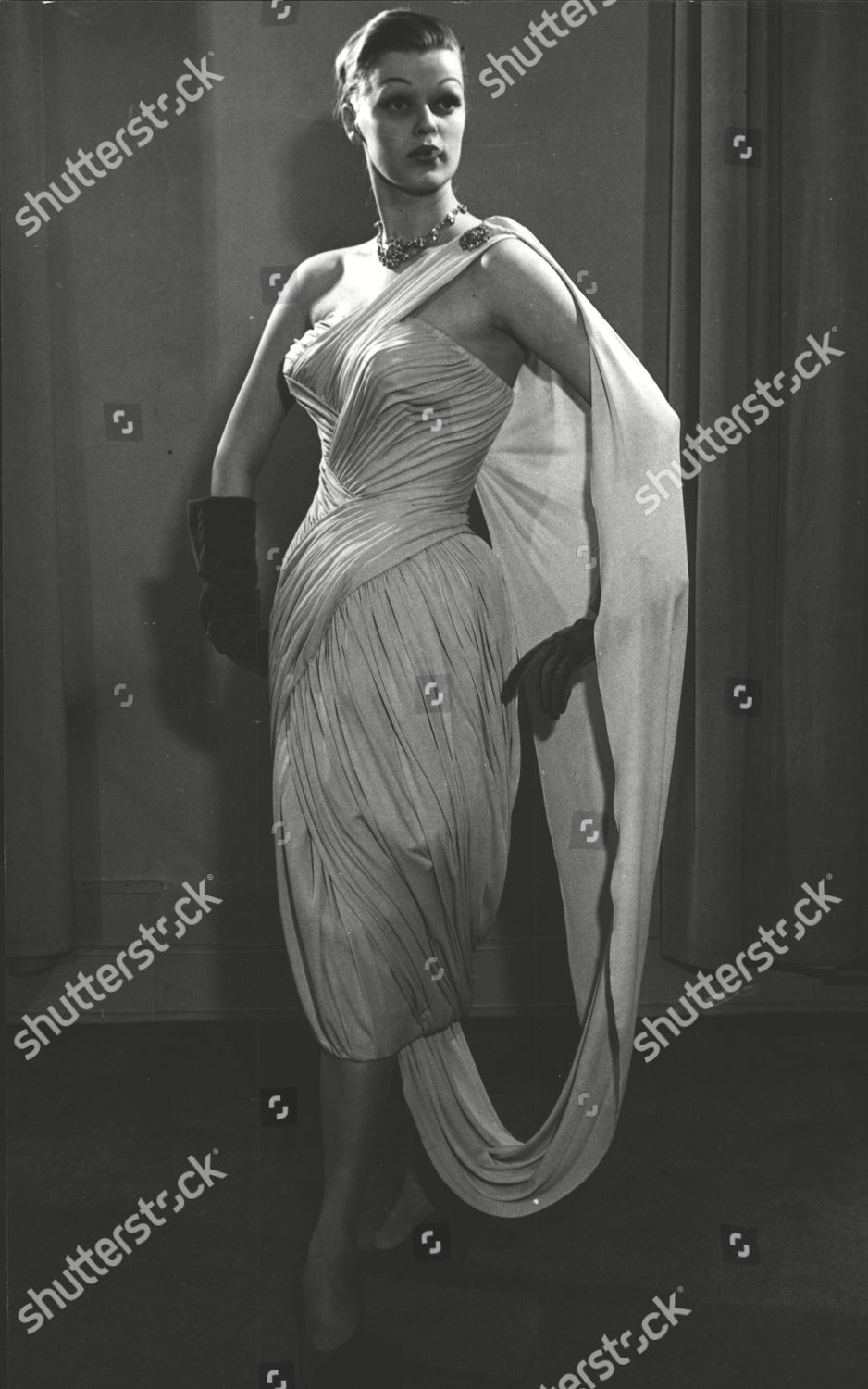 Matilda Brann Norman Hartnell Fashion Model Editorial Stock Photo ...