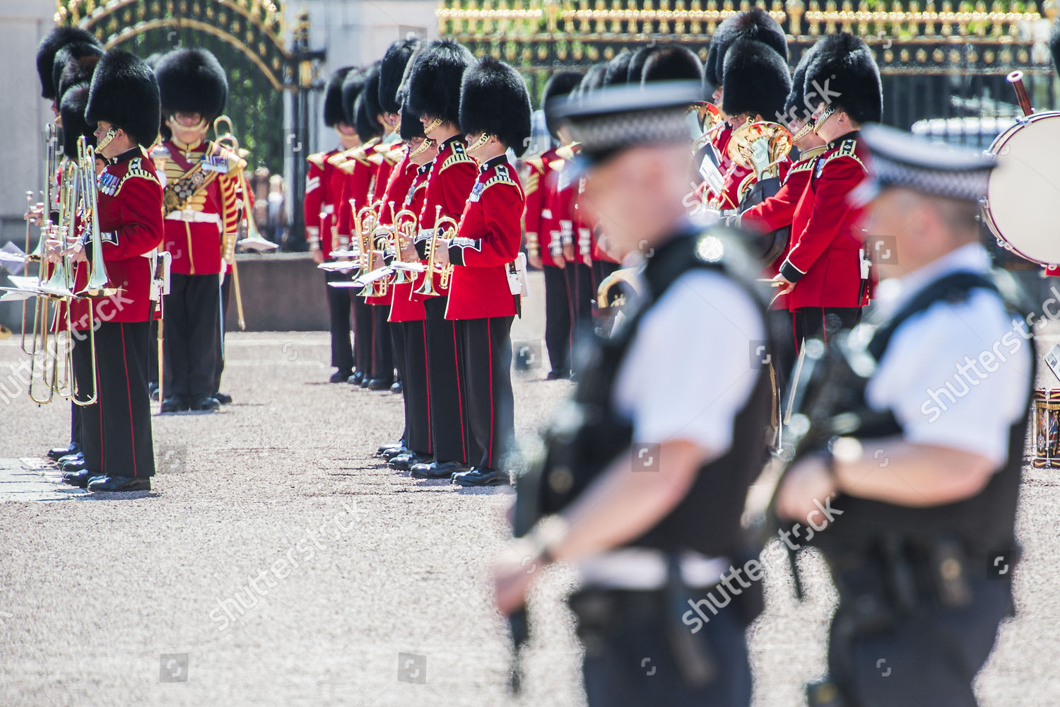 Armed Police Watch Over Guardsmen They Editorial Stock Photo - Stock ...
