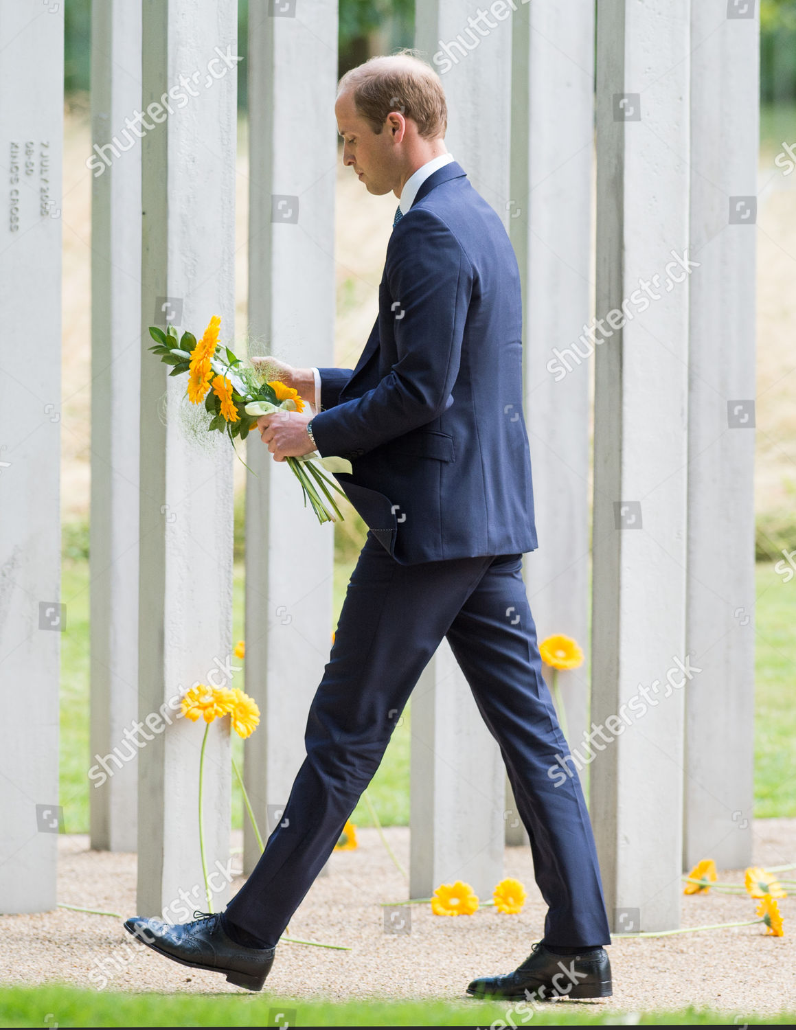Prince William Laying Flowers 77 Hyde Editorial Stock Photo - Stock ...