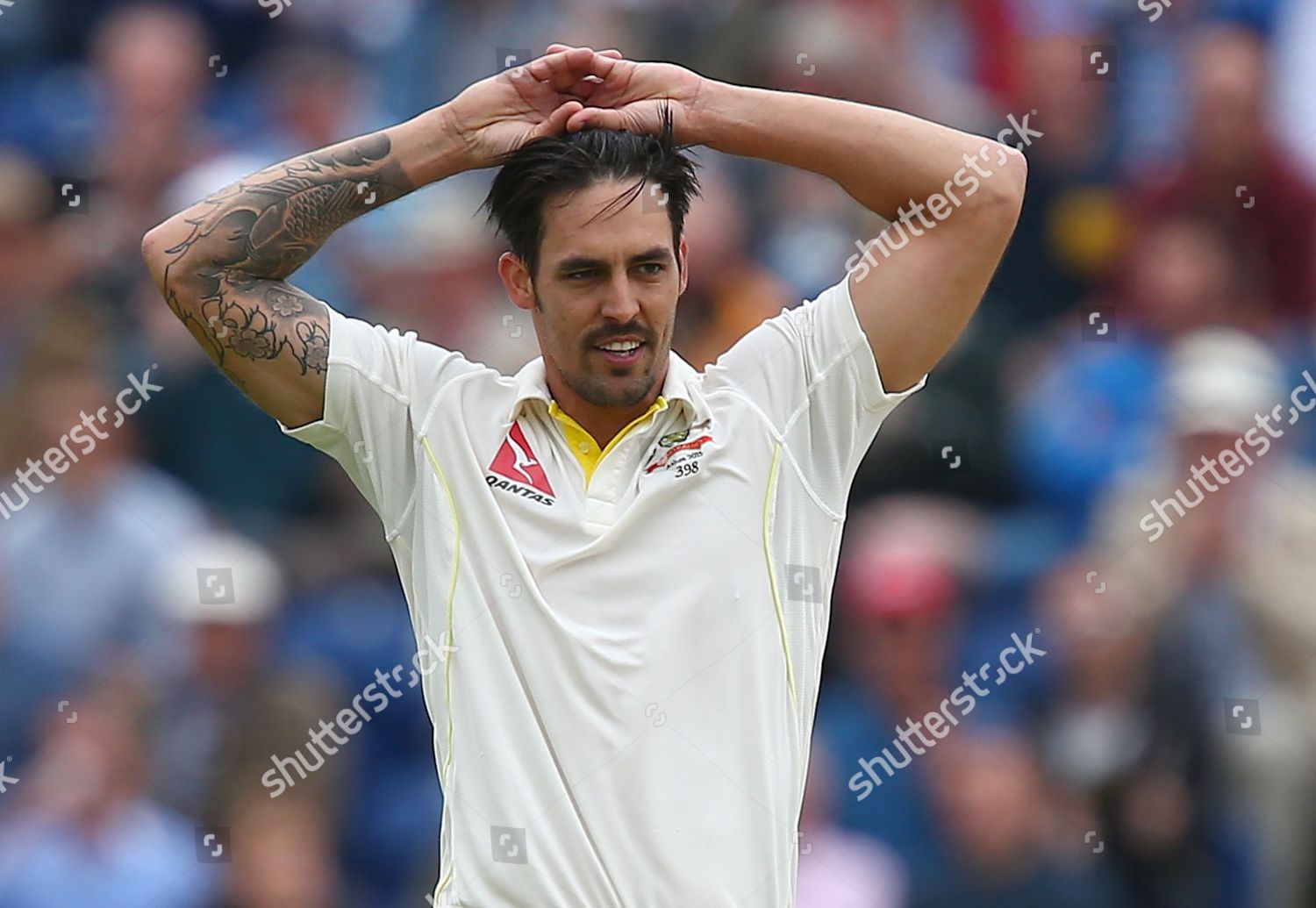 Mitchell Johnson Australia Shows Look Frustration Editorial Stock Photo ...
