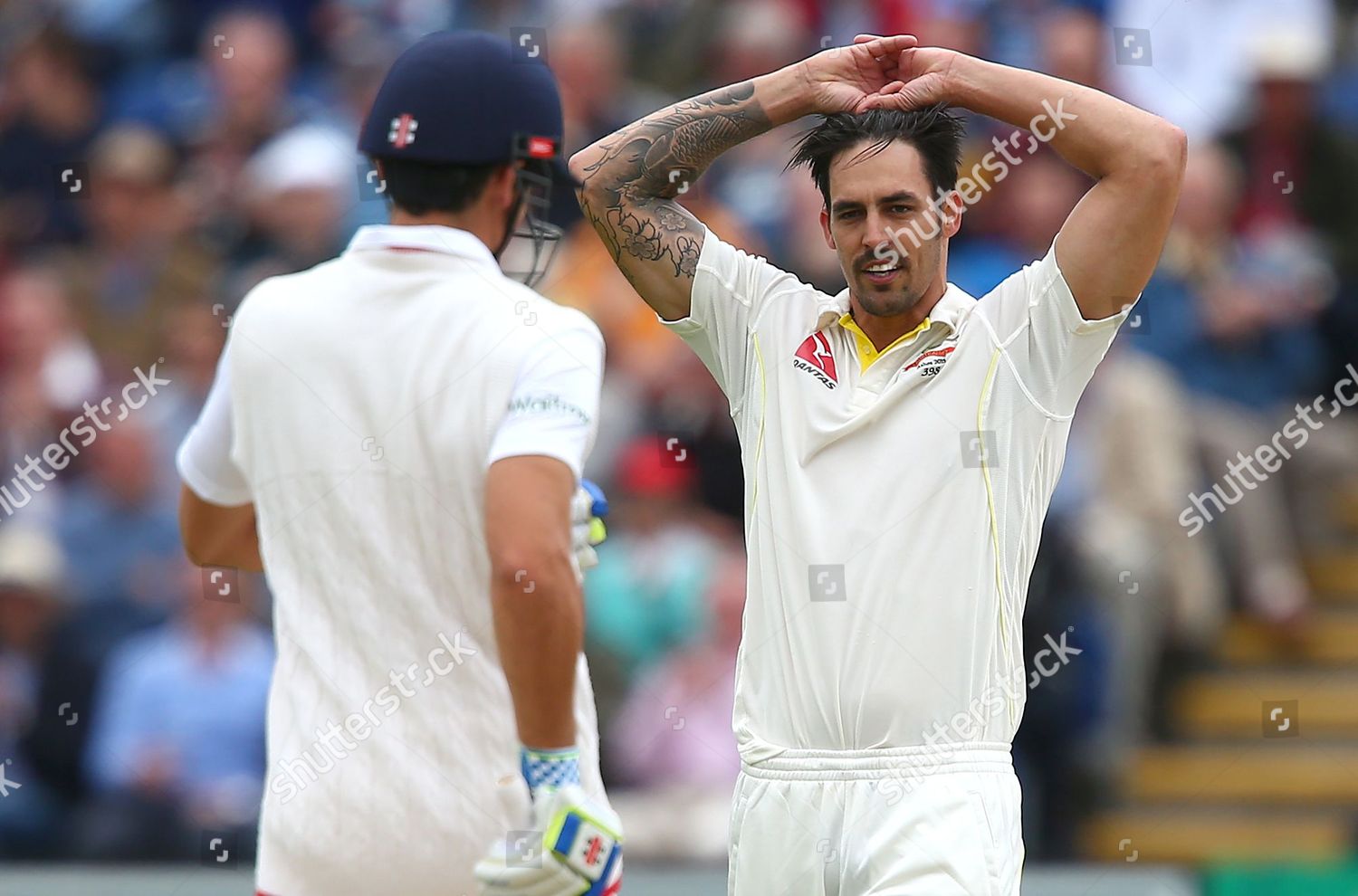 Mitchell Johnson Australia Shows Look Frustration Editorial Stock Photo ...