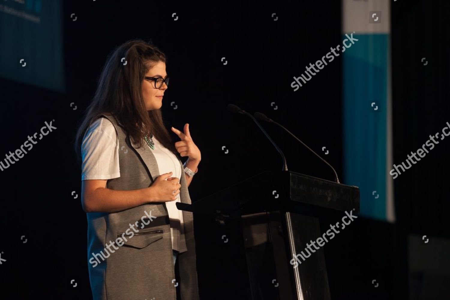 Megan Dunn Speaking Macron Stadium Editorial Stock Photo - Stock Image ...