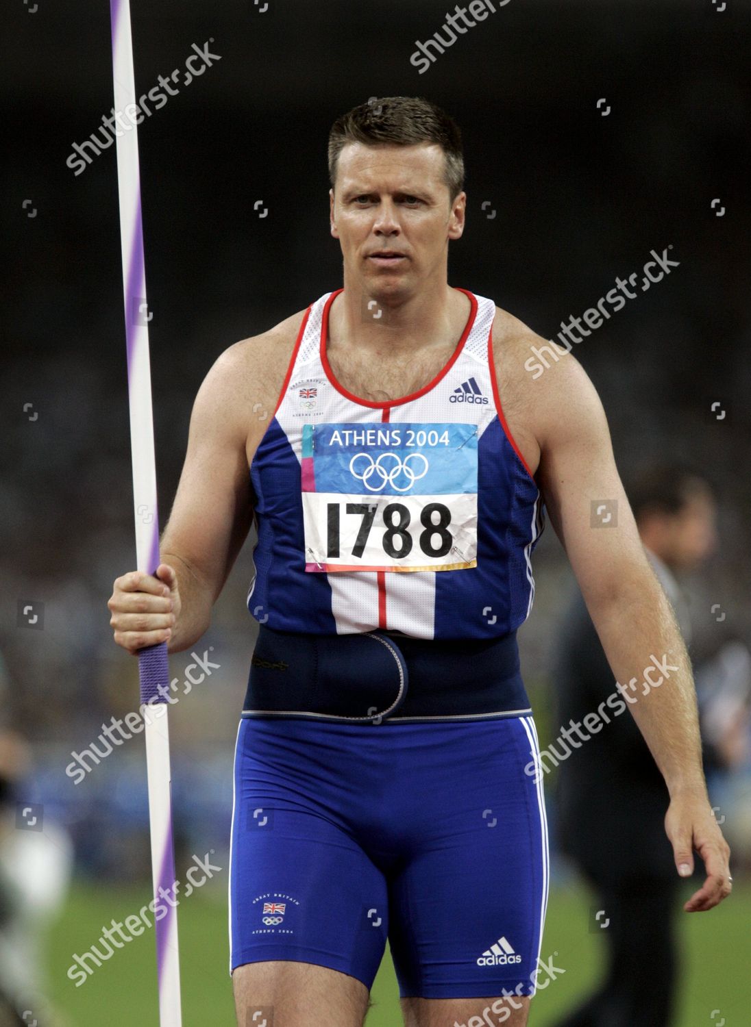 Steve Backley Gb Mens Javelin Qualification Editorial Stock Photo ...