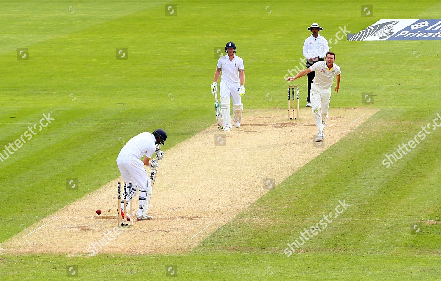 Joe Root England Bowled Out By Editorial Stock Photo - Stock Image ...