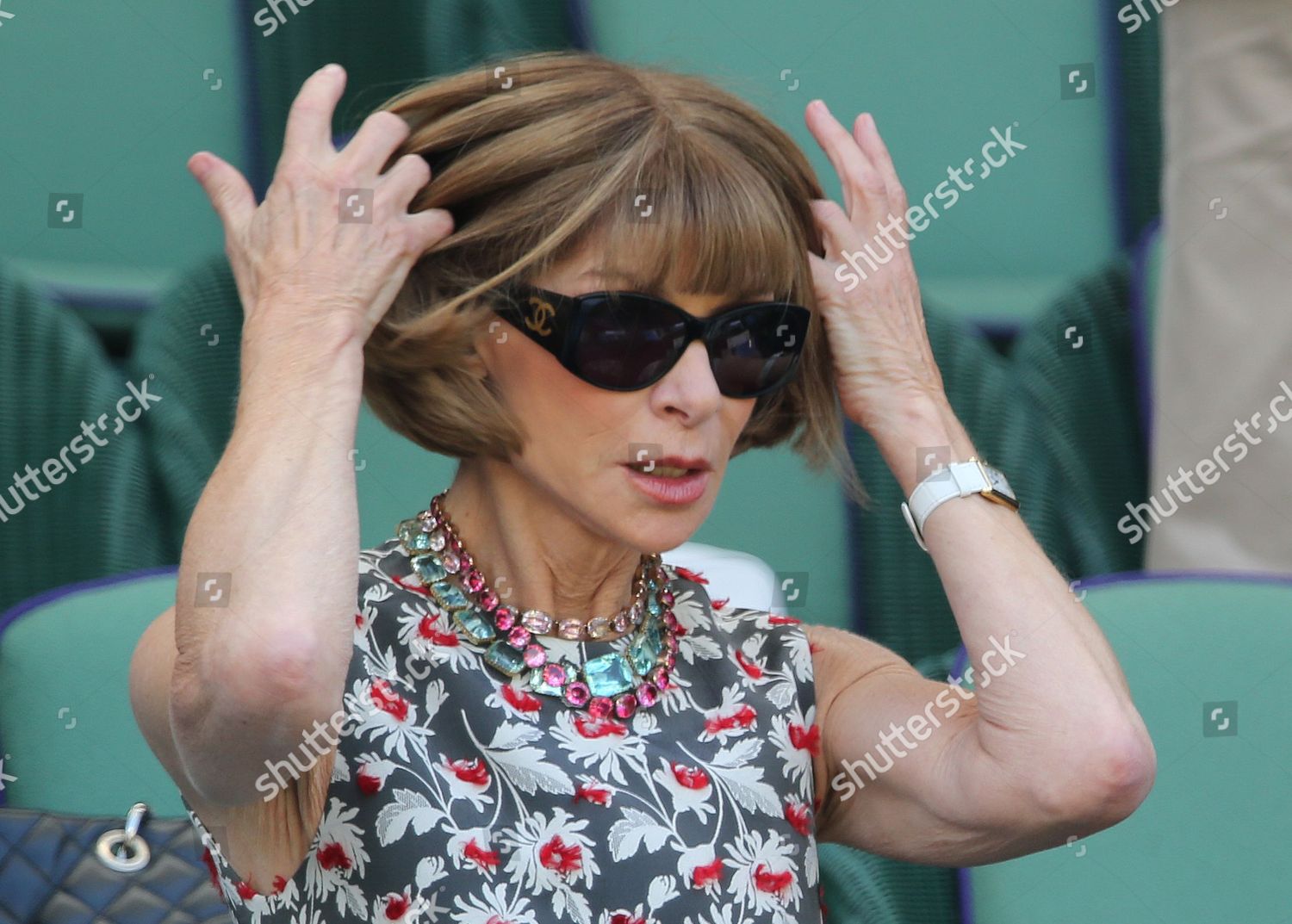 Anna Wintour Editor Vogue Magazine Takes Editorial Stock Photo - Stock ...