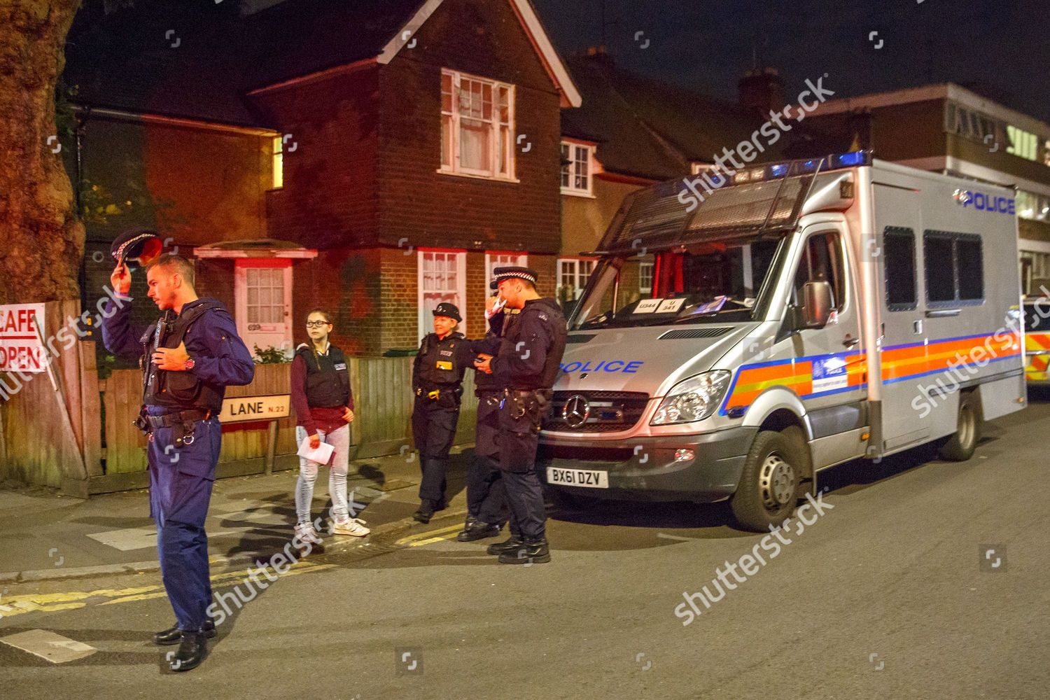 Police Officers Investigating Crime Scene On Editorial Stock Photo ...