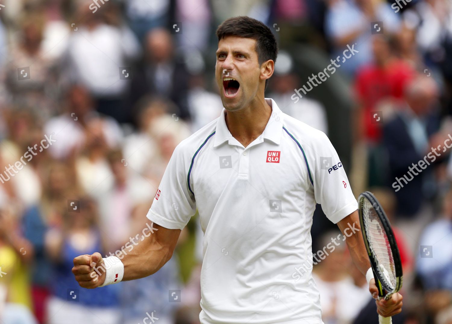 Novak Djokovic Roars Triumph He Wins Editorial Stock Photo - Stock ...