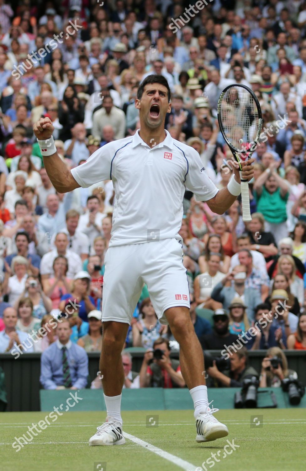 Novak Djokovic Roars Triumph He Wins Editorial Stock Photo - Stock ...