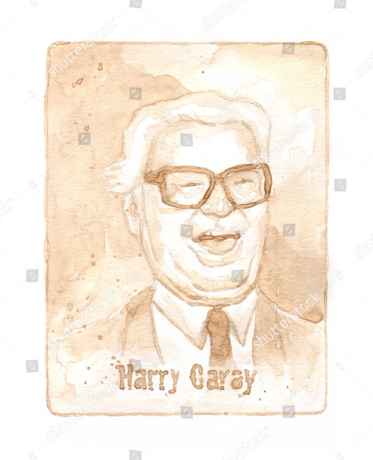 One Beer Paintings Harry Caray Editorial Stock Photo - Stock Image ...