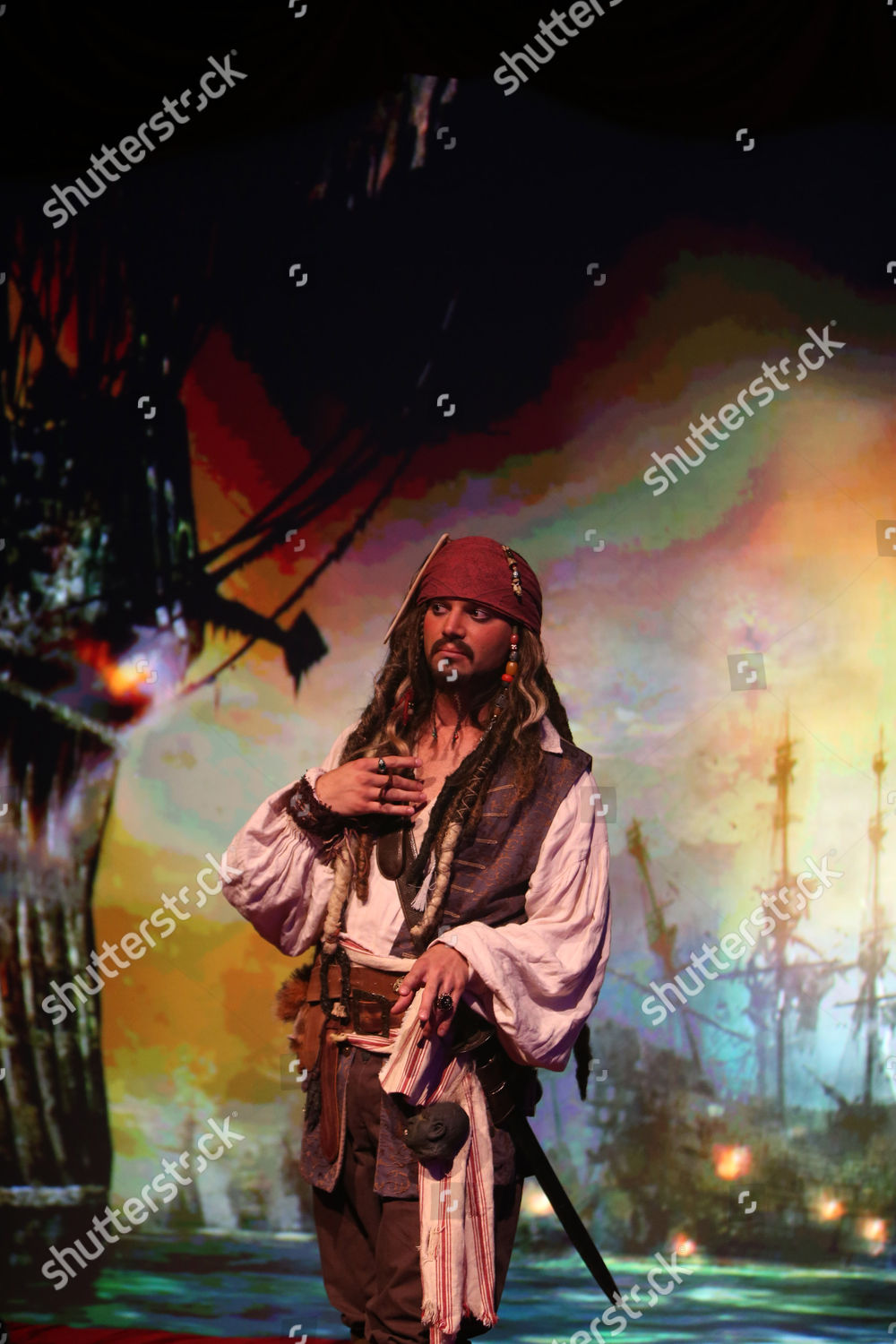 Captain Jack Sparrow Movie Pirates Caribbean Editorial Stock Photo ...