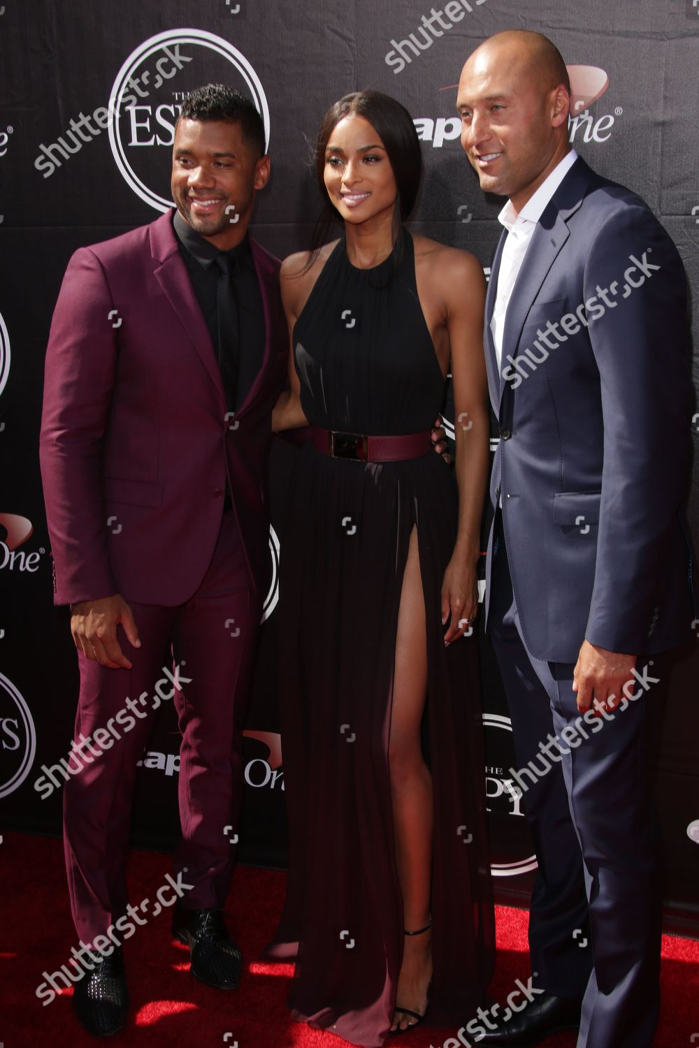 Russell Wilson Ciara Derek Jeter Editorial Stock Photo - Stock Image ...