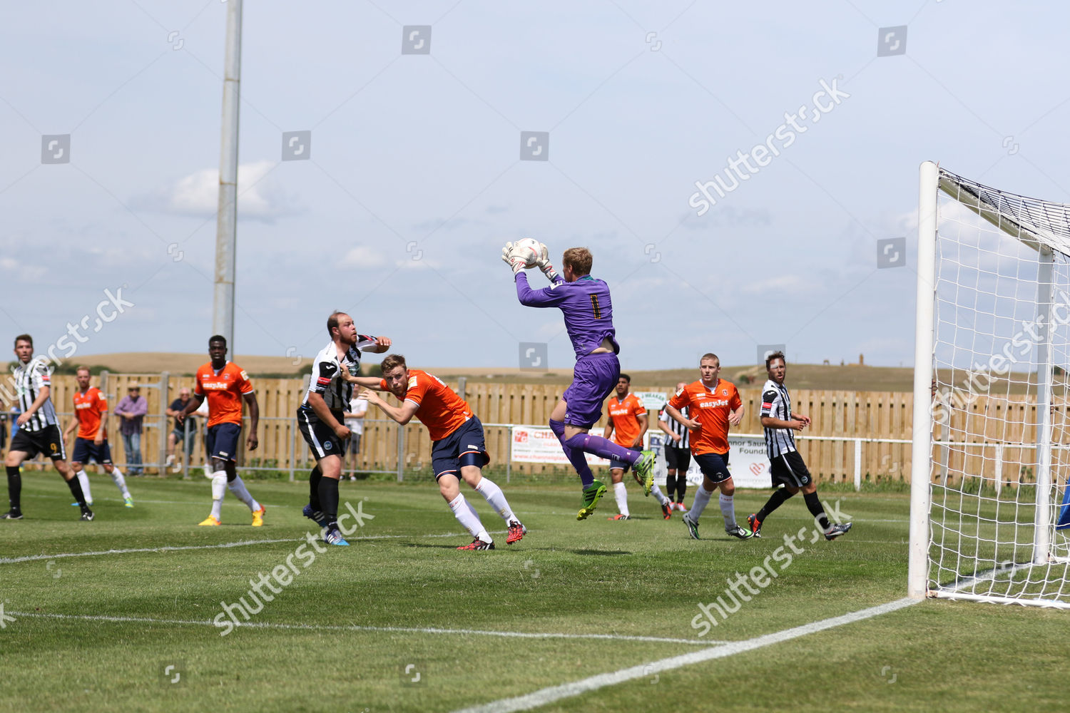 Luton Town Keeper Elliot Justham Makes Editorial Stock Photo - Stock ...