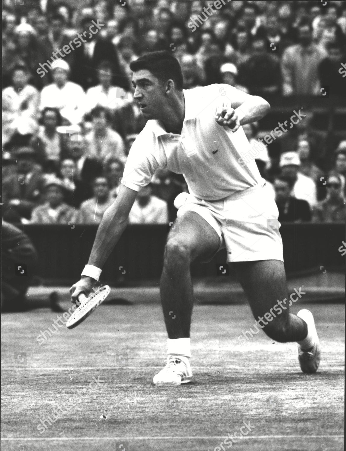 Barry Mackay Tennis Player Action Wimbledon Editorial Stock Photo ...