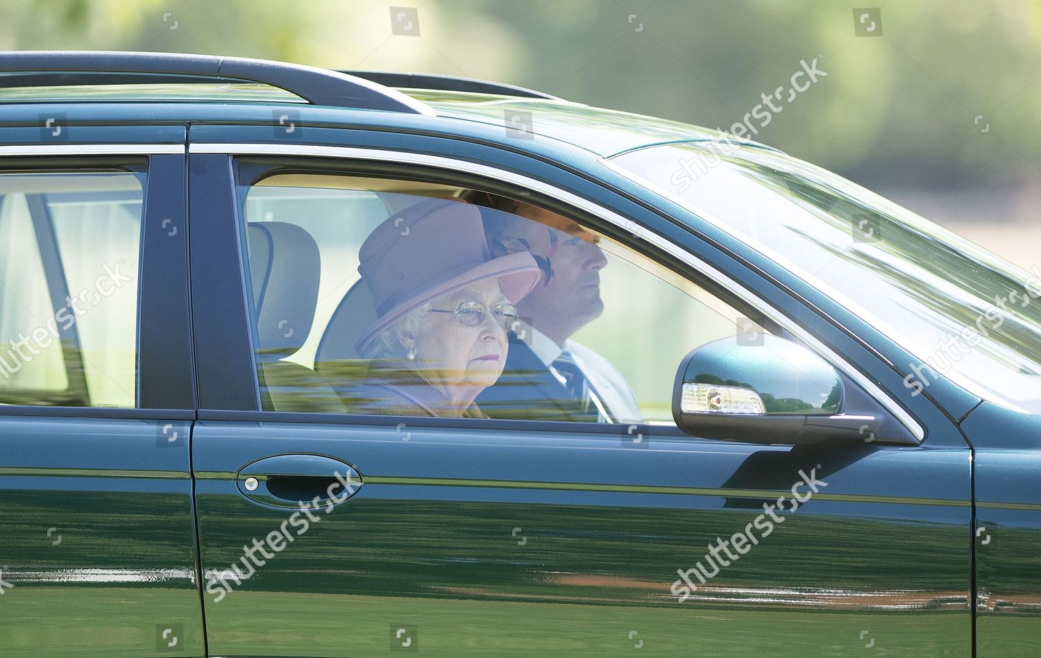 Queen Elizabeth Ii Driving On Long Editorial Stock Photo - Stock Image ...