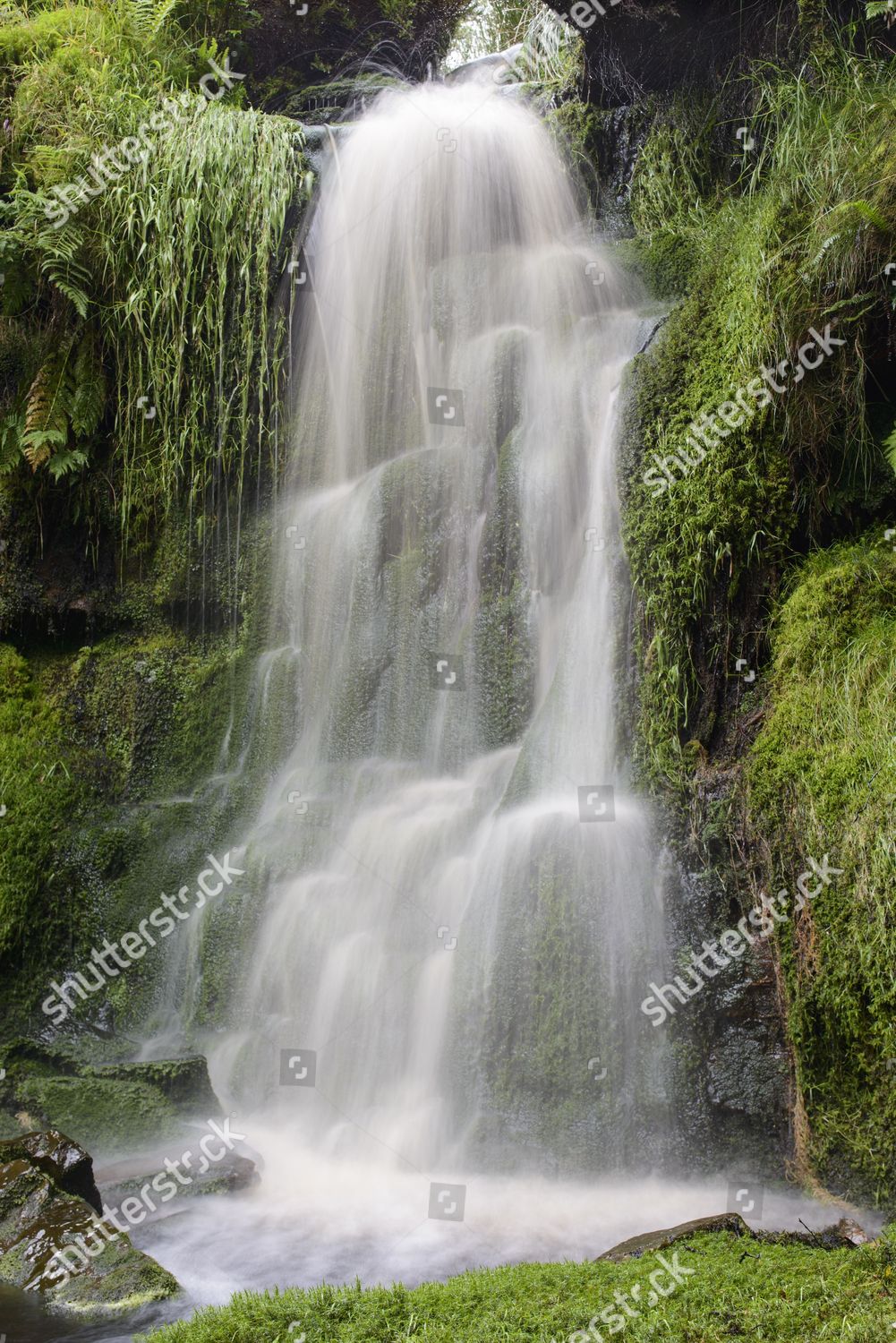 Small Waterfall Stream Fairbrook Naze Kinder Editorial Stock Photo ...