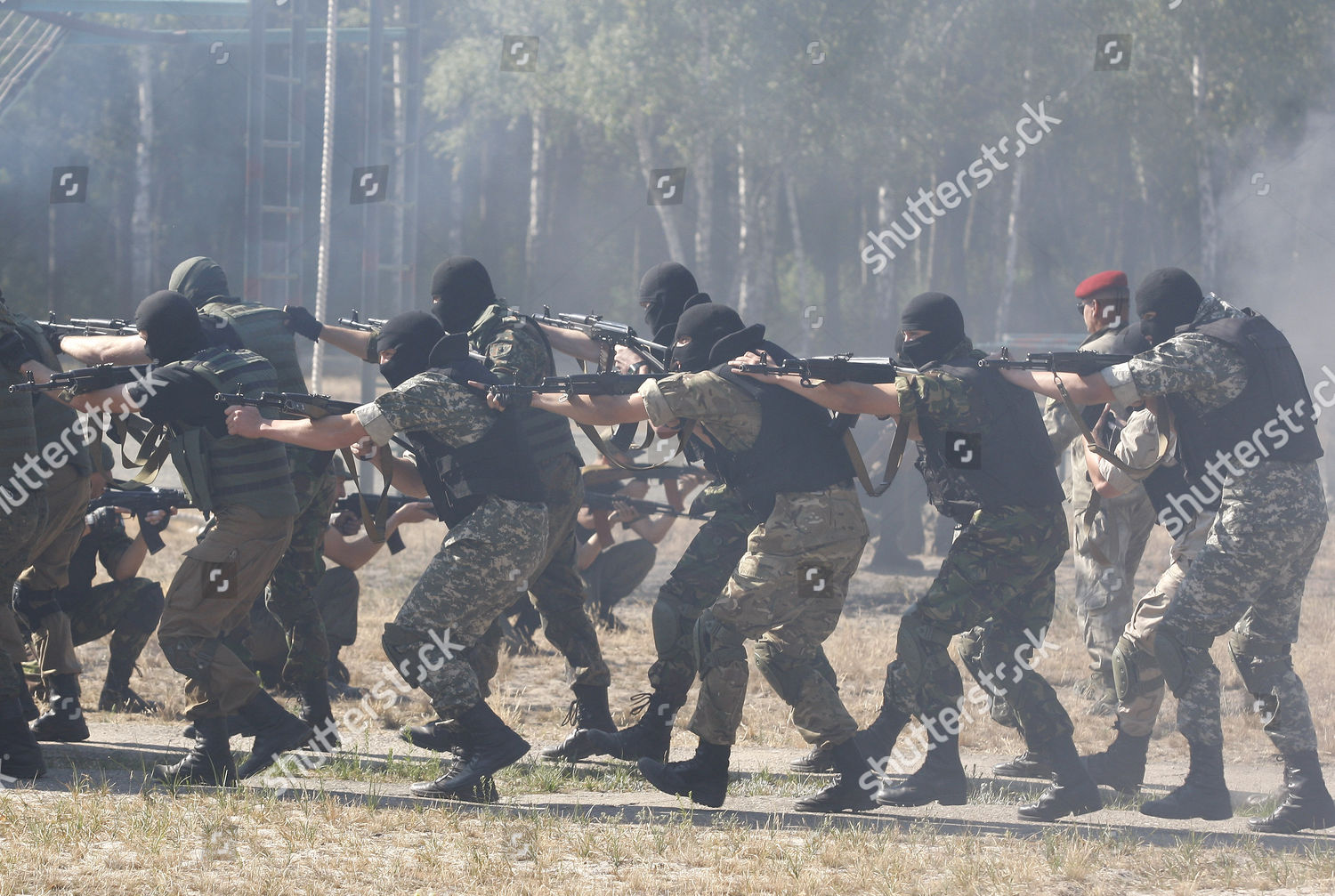 Soldiers Ukrainian National Guard Action During Editorial Stock Photo ...