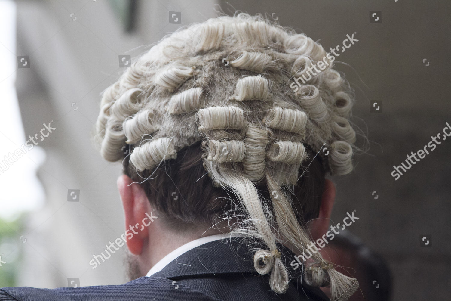 Barrister Wearing His Wig Behind Editorial Stock Photo - Stock Image ...