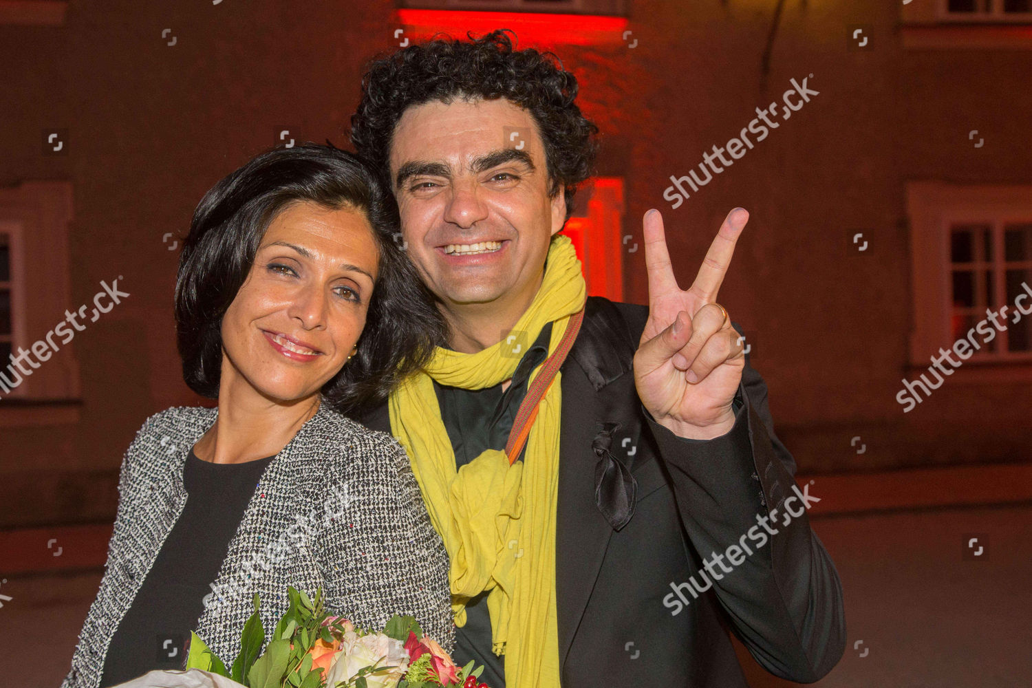 Rolando Villazon Wife Lucia Editorial Stock Photo - Stock Image ...