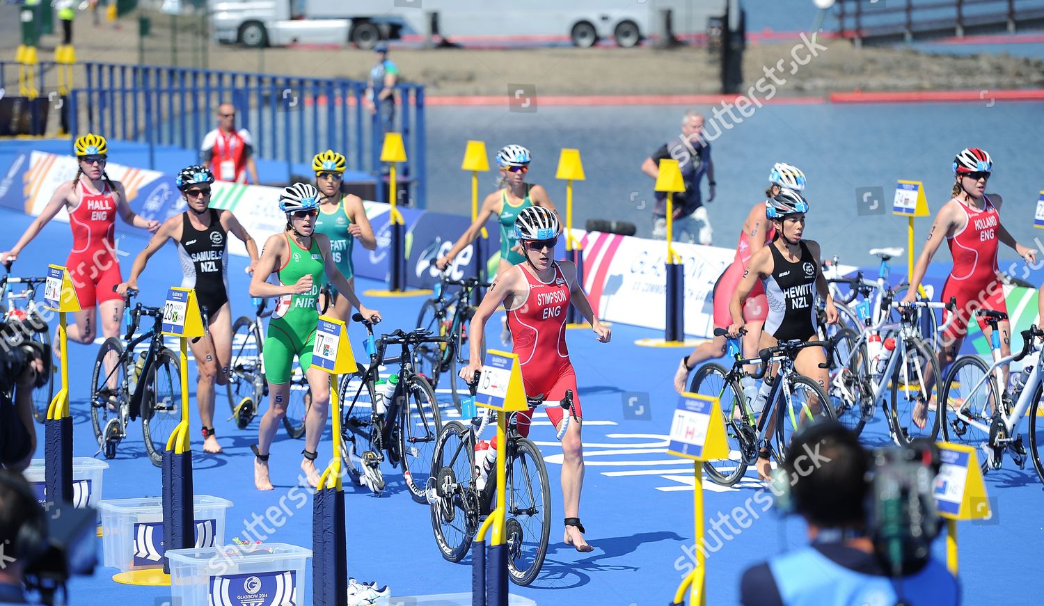 2014 Commonwealth Games Glasgow Scotland Triathlon Editorial Stock ...