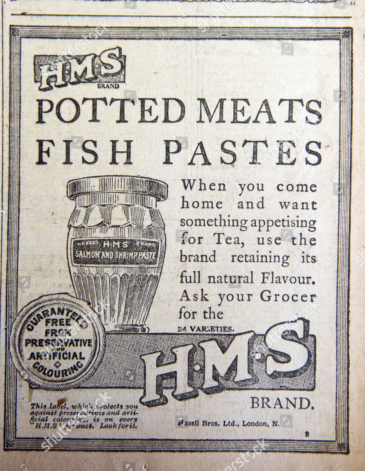 Adverts Banners Daily Mail 1914 Start Editorial Stock Photo - Stock ...