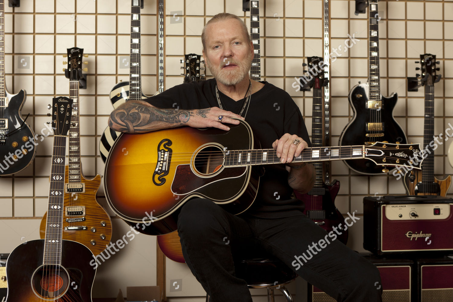 Allman Brothers Singer Gregg Allman Poses Editorial Stock Photo - Stock ...