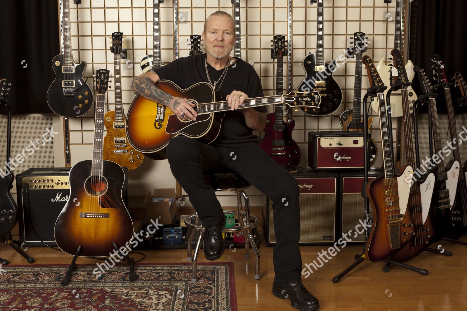 Allman Brothers Singer Gregg Allman Poses Editorial Stock Photo - Stock ...