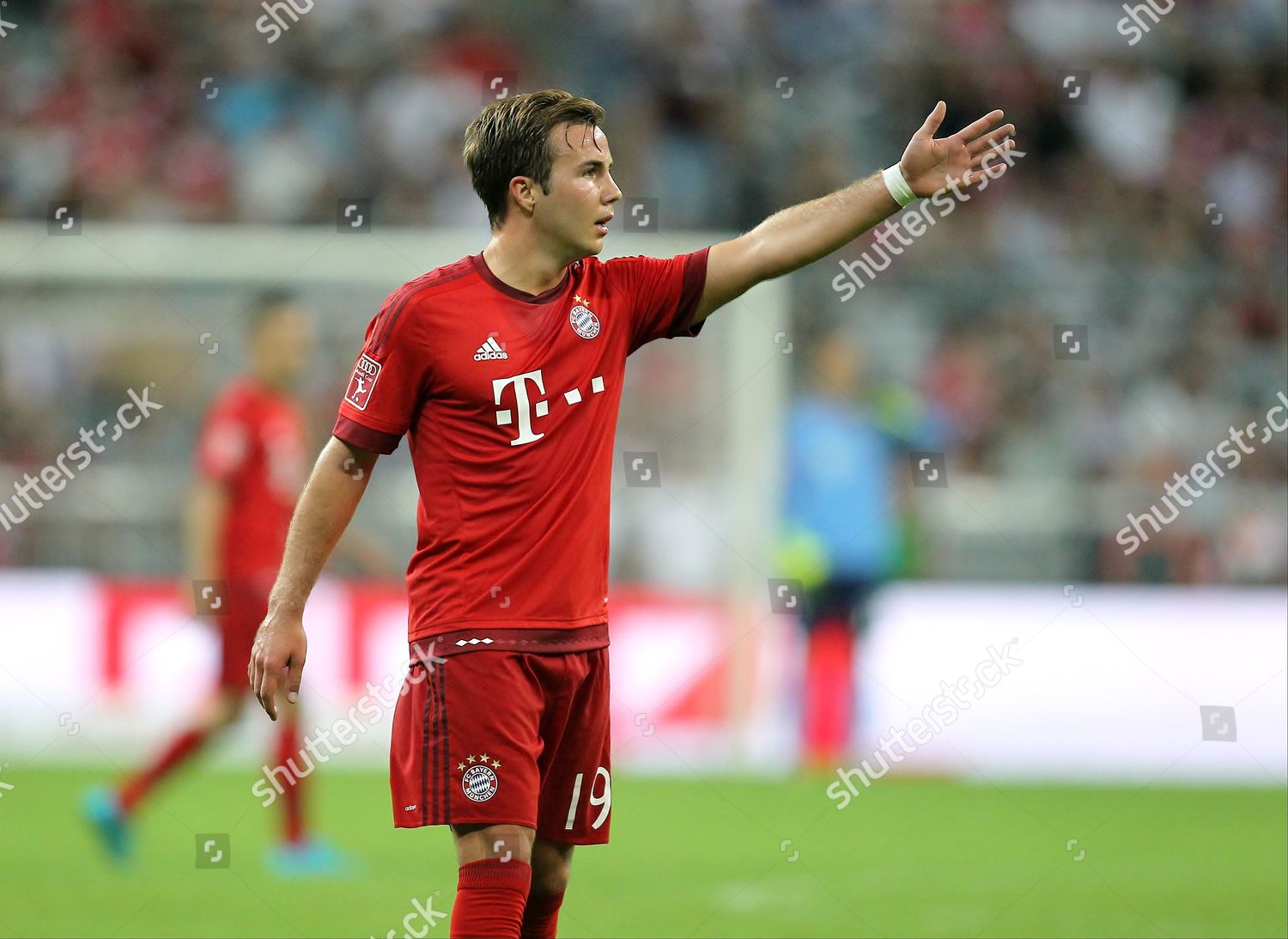 Mario Gotze Bayern Munich Gestures During Editorial Stock Photo - Stock ...