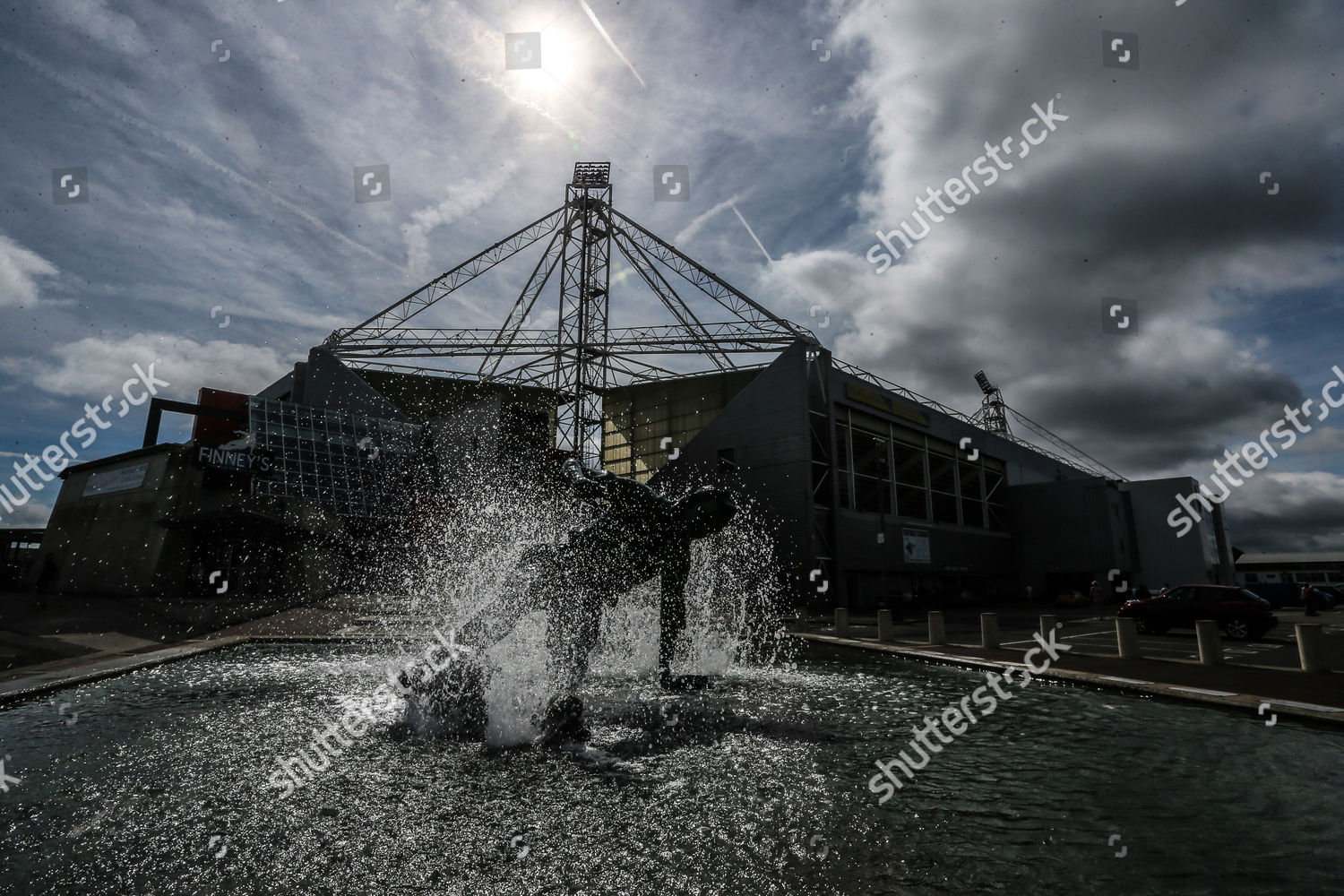 Sir Tom Finney Statue Splash During Editorial Stock Photo - Stock Image ...