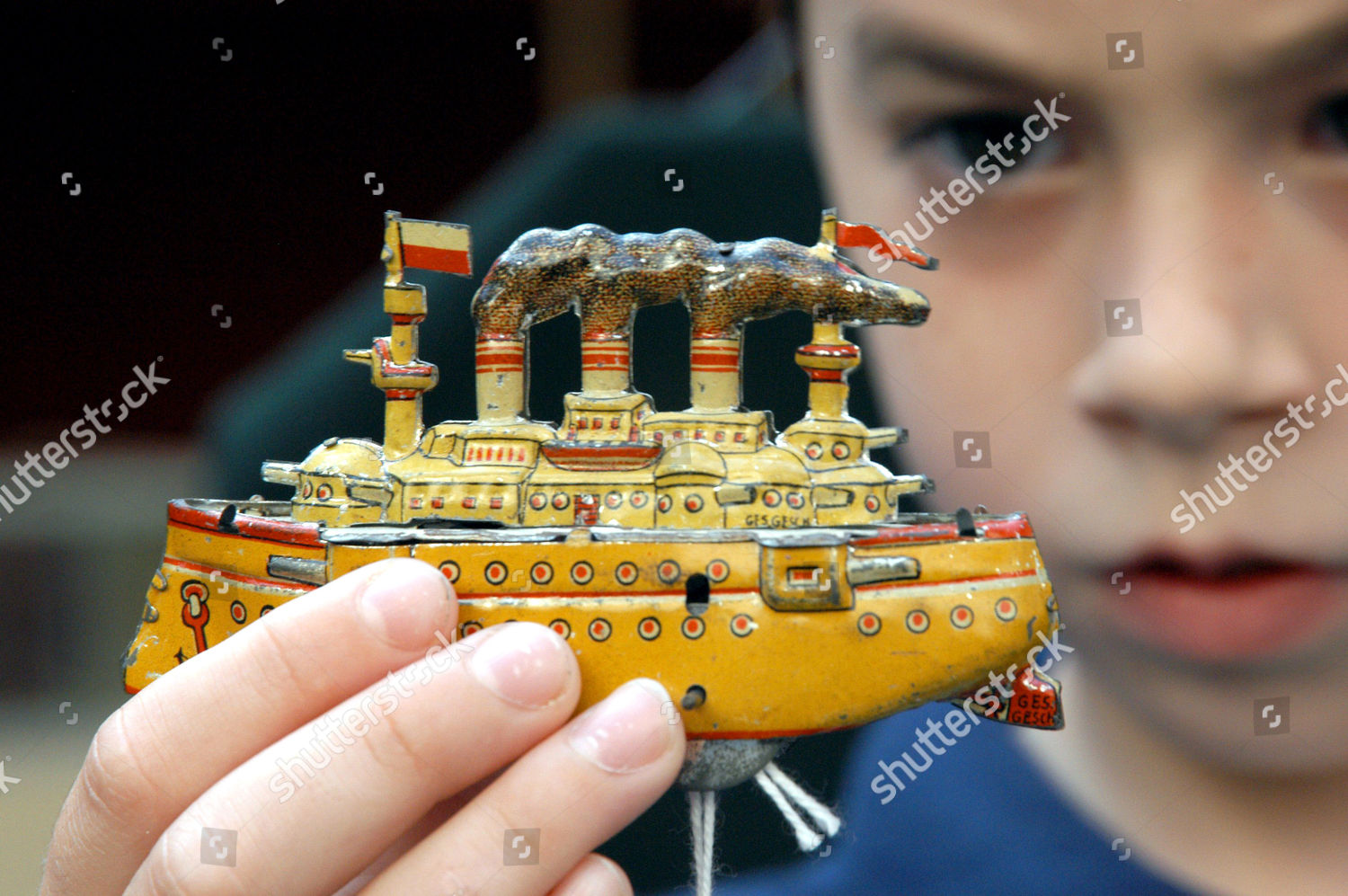 Meier Three Funnel Dreadnought Type Battleship Editorial Stock Photo ...