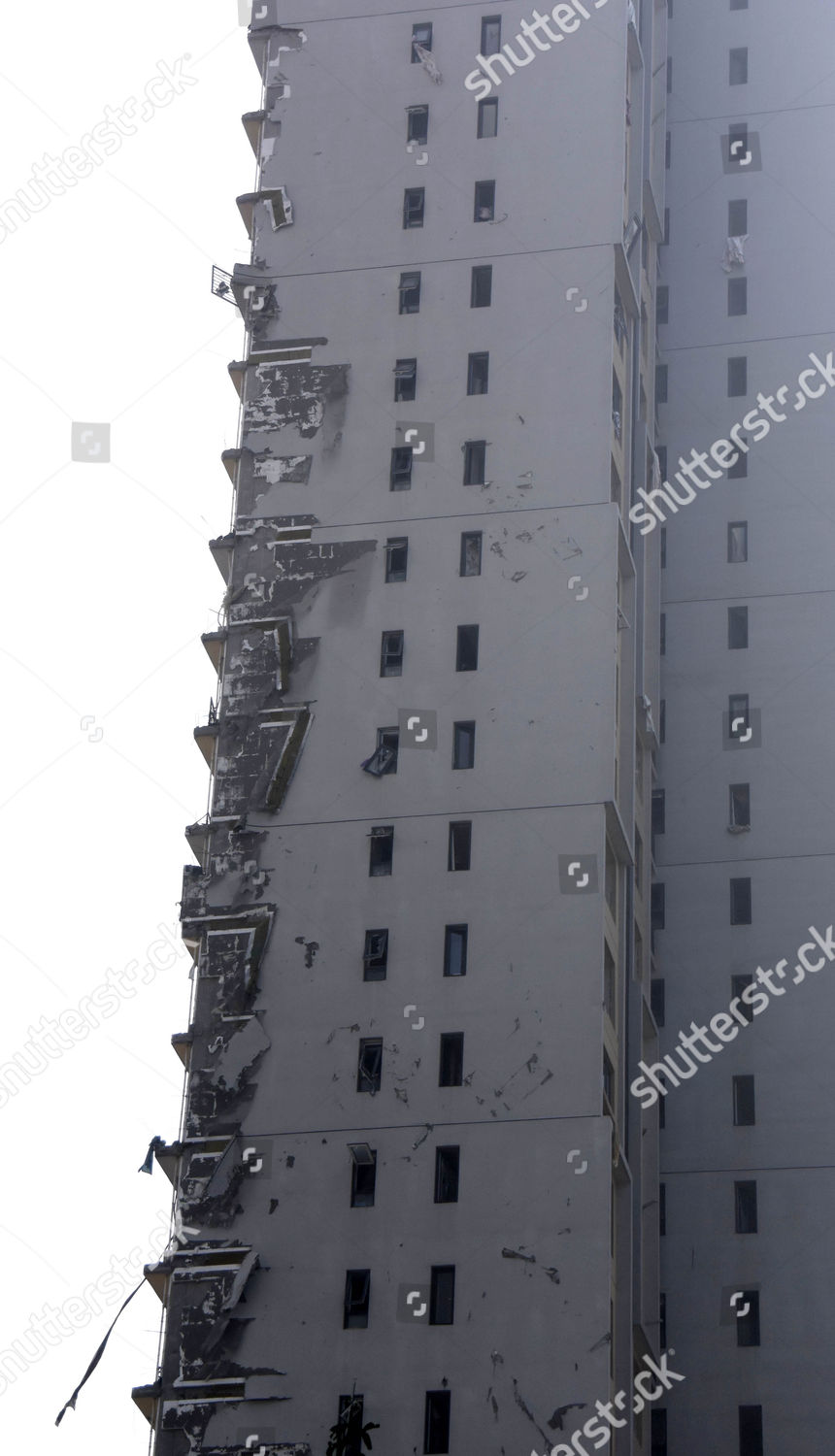 Damaged Residential Building Near Explosive Site Editorial Stock Photo ...