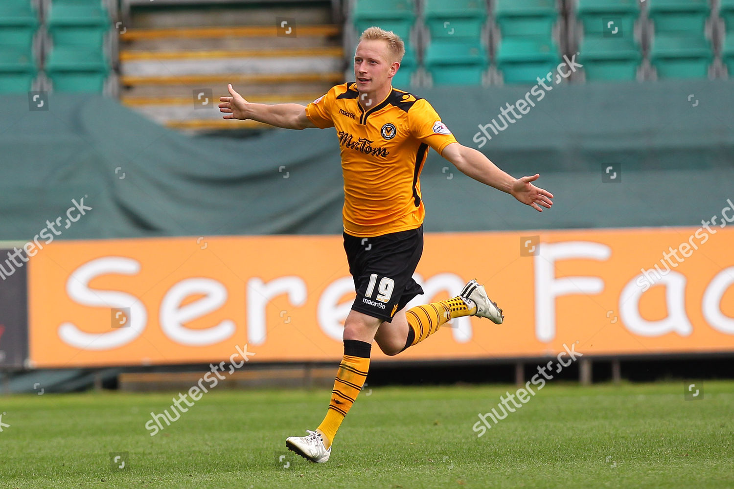 Scott Boden Newport County Celebrates Scoring Editorial Stock Photo ...