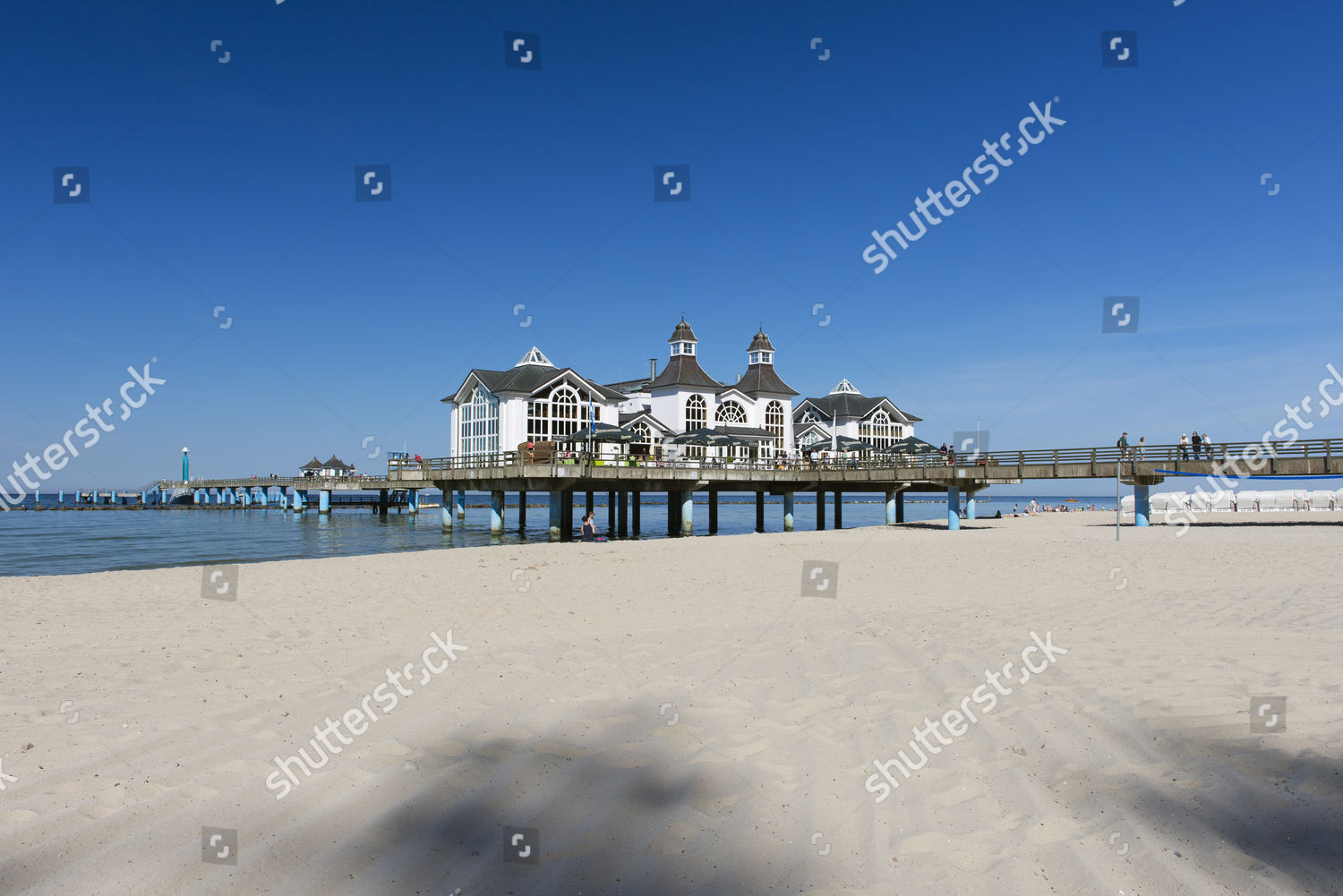 Pier On Beach Sellin Rugen Baltic Editorial Stock Photo - Stock Image ...