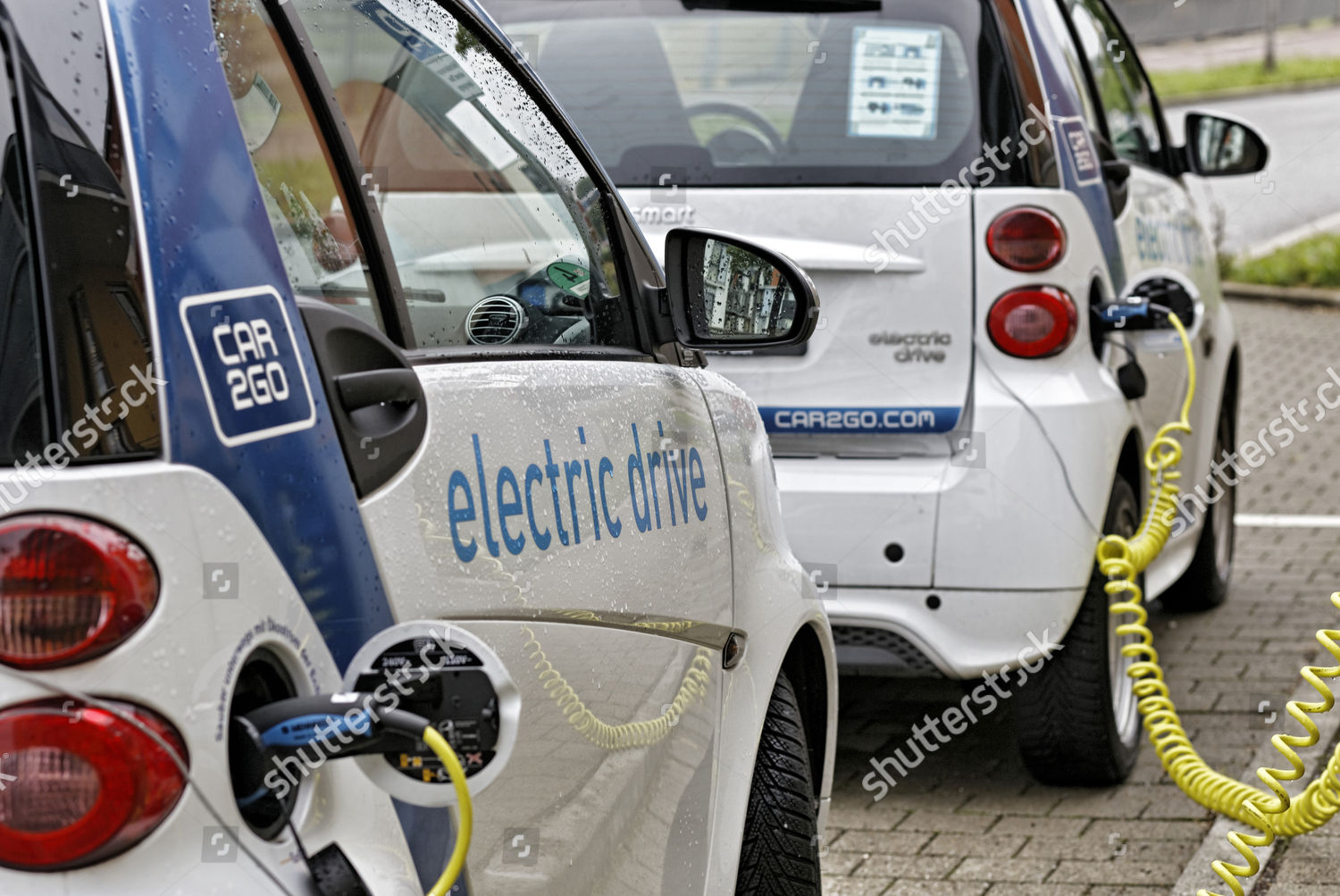 Electric Cars Car2go Carsharing Project By Editorial Stock Photo ...