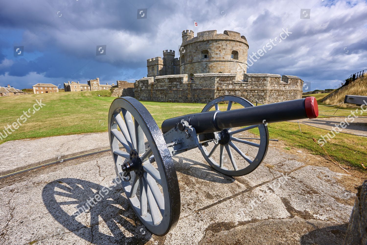 Cannon Front Pendennis Castle Device Fort Editorial Stock Photo - Stock ...