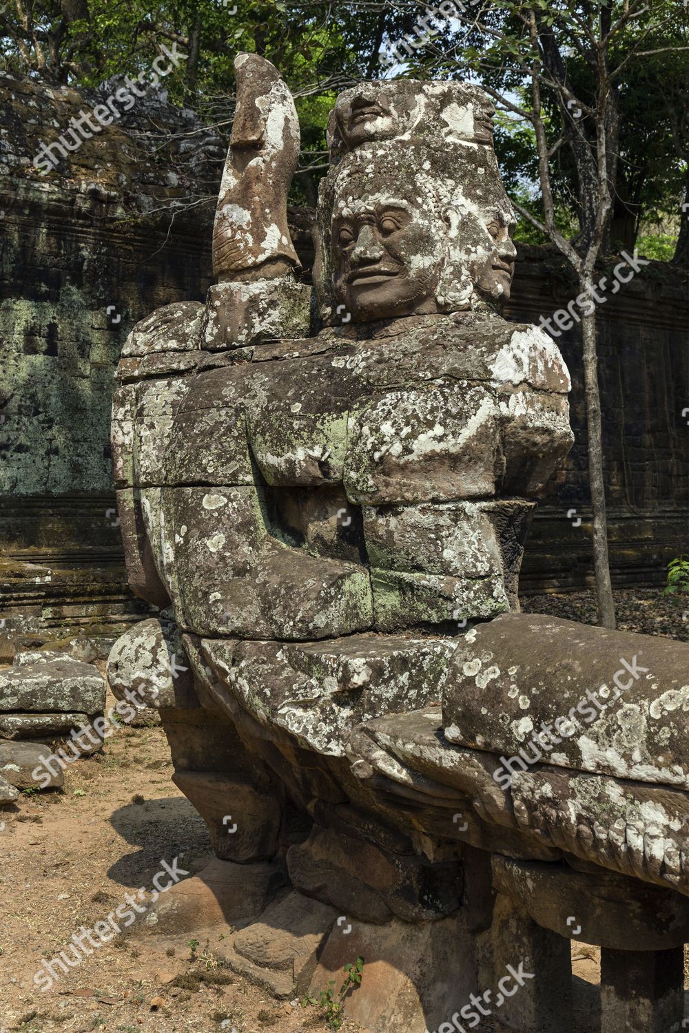 Asura Statue Victory Gate East Side Editorial Stock Photo - Stock Image ...
