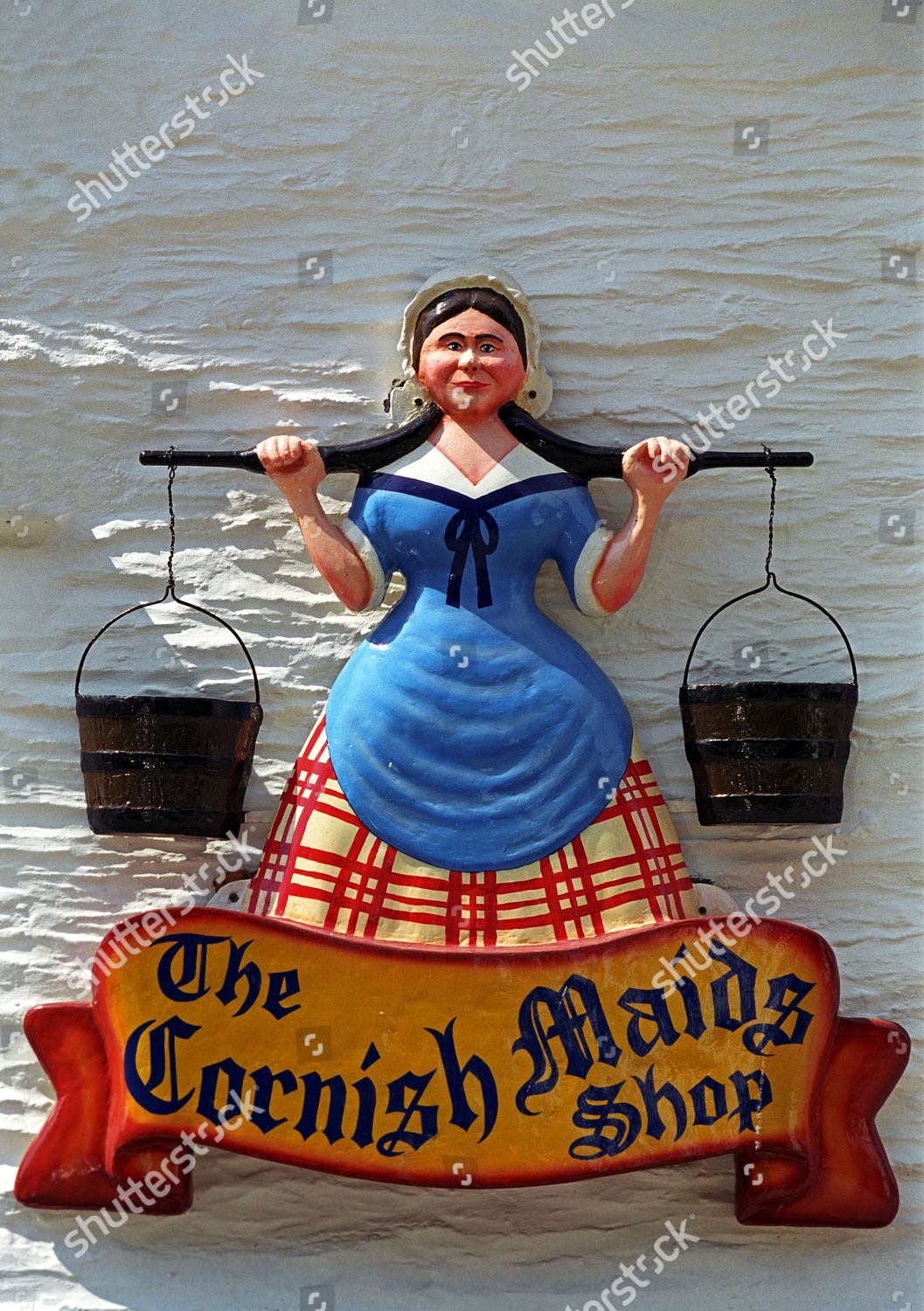 Cornish Shop Sign Polperro Corwall England Editorial Stock Photo ...