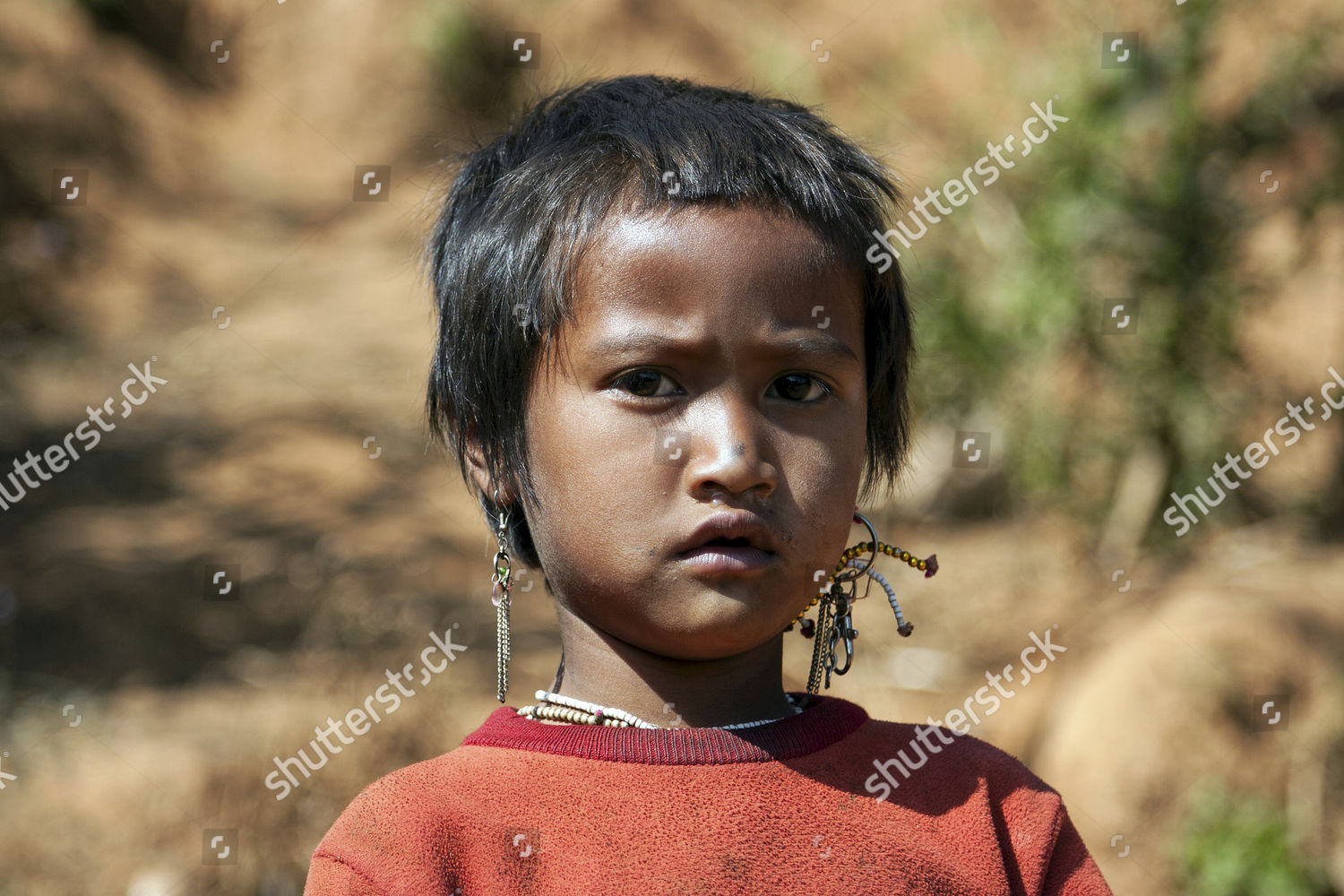 Local Girl Ann Tribe Mountain Village Editorial Stock Photo - Stock ...