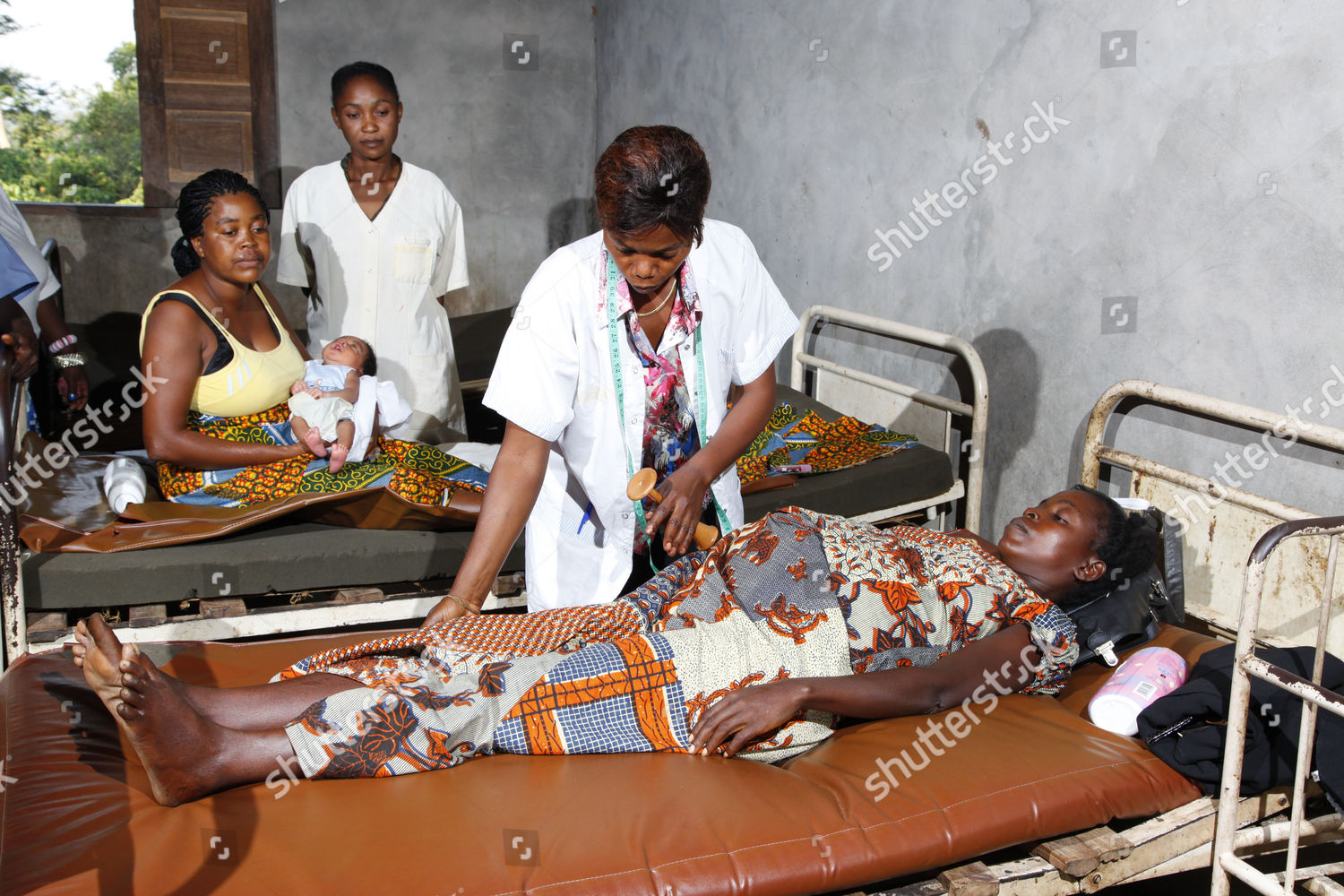 Pregnant Woman Being Examined By Doctor Editorial Stock Photo - Stock ...