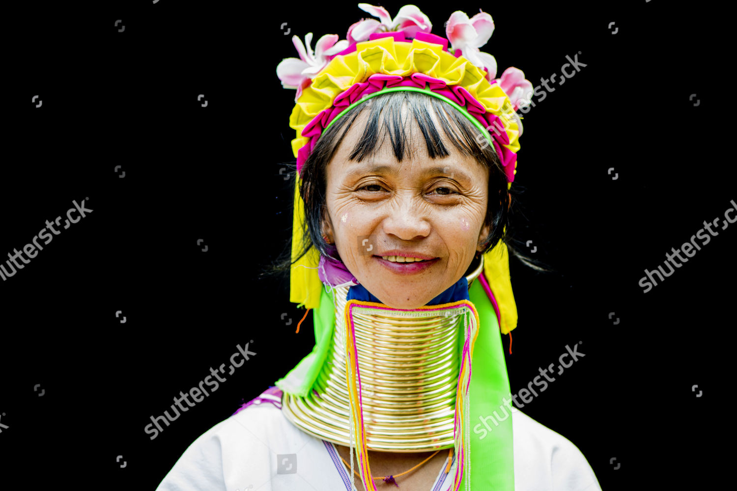 Model Released Senior Kayan Hill Tribe Editorial Stock Photo - Stock ...