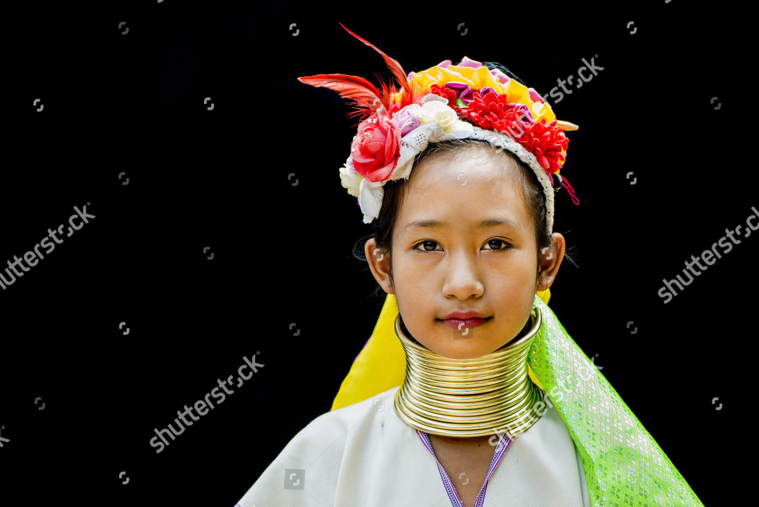 Model Released Kayan Hill Tribe Girl Editorial Stock Photo - Stock ...