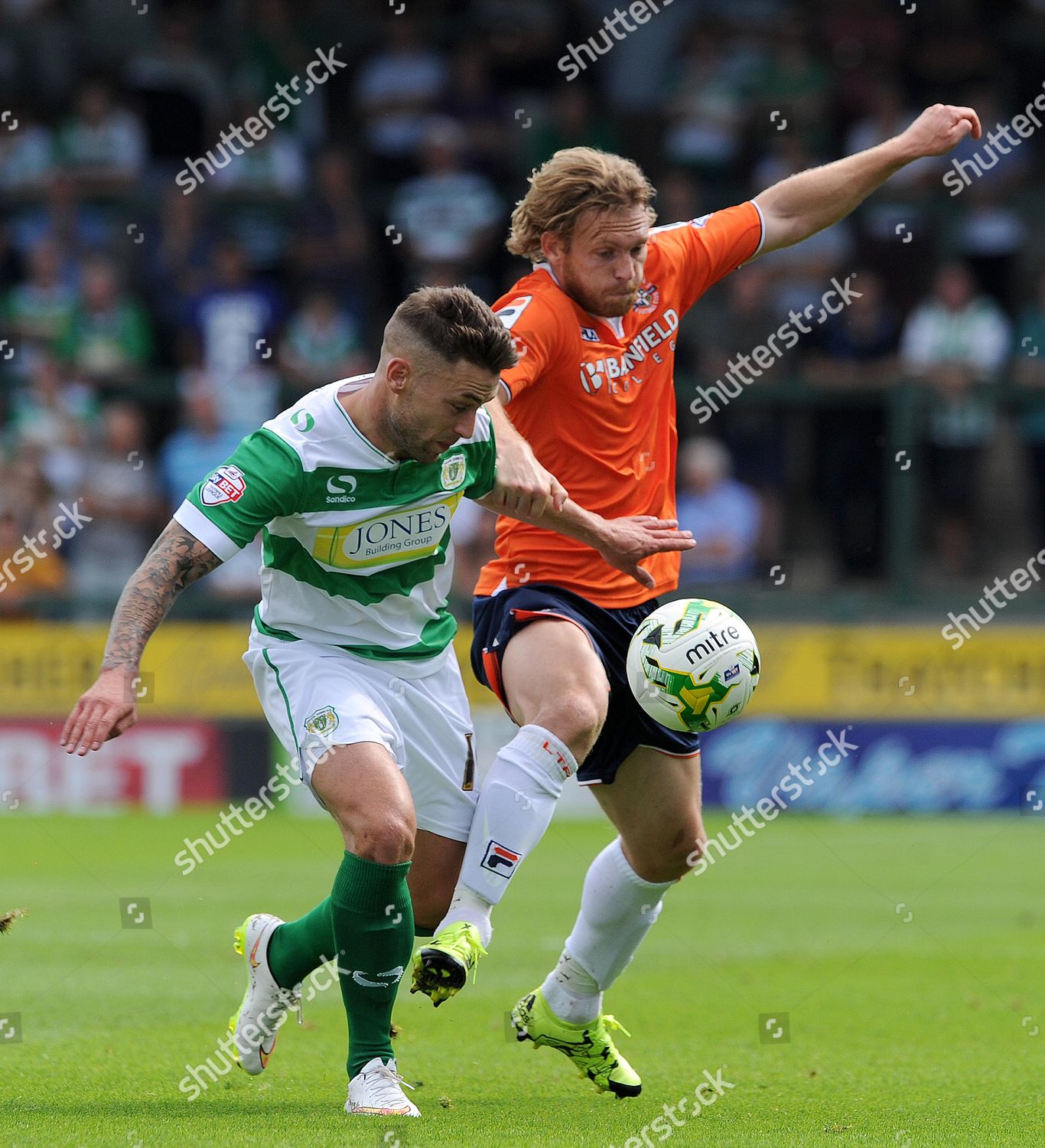 Jack Compton Yeovil Town Tackled By Editorial Stock Photo - Stock Image ...