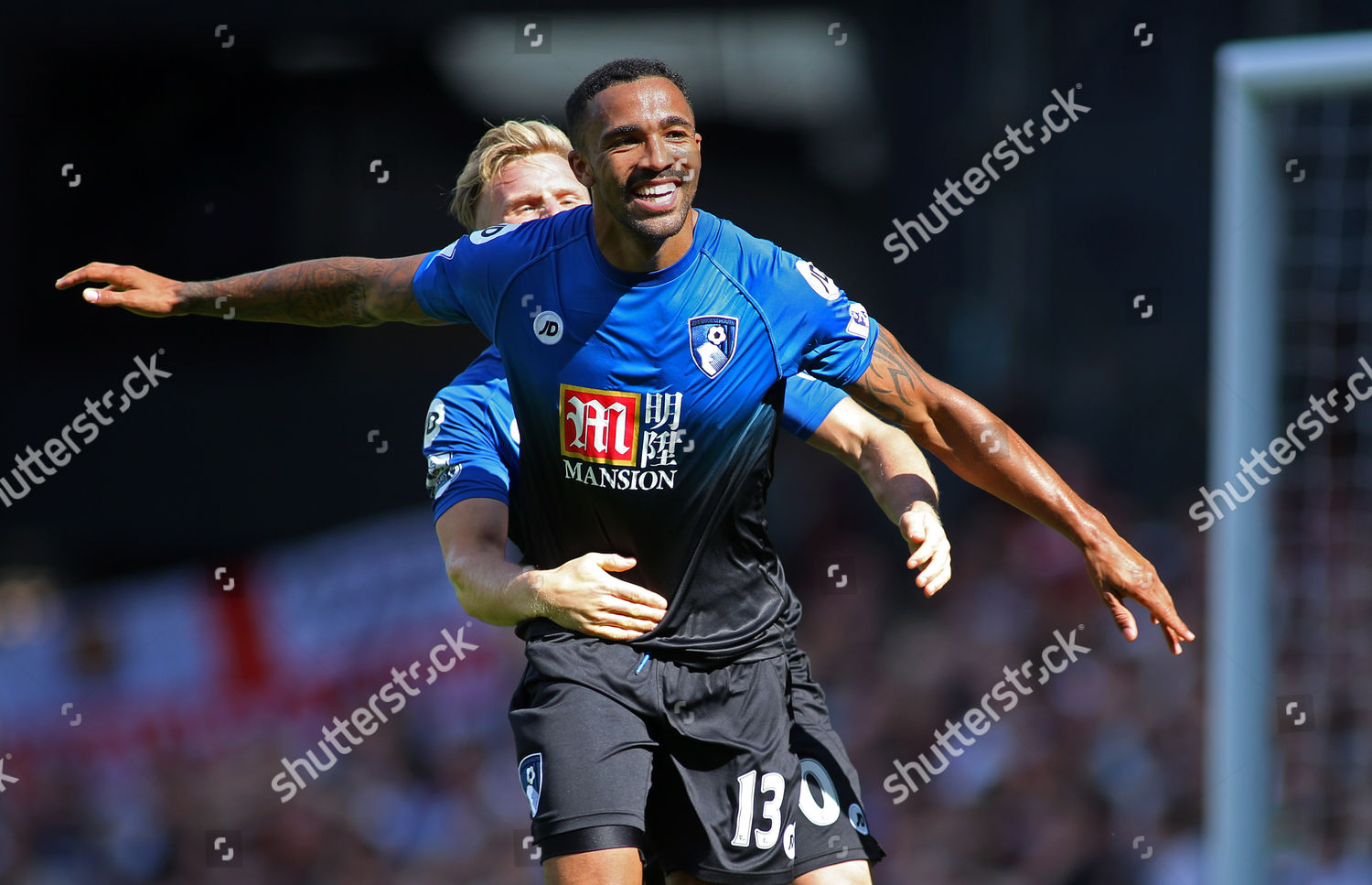 Callum Wilson Celebrates Scoring His Sides Editorial Stock Photo ...