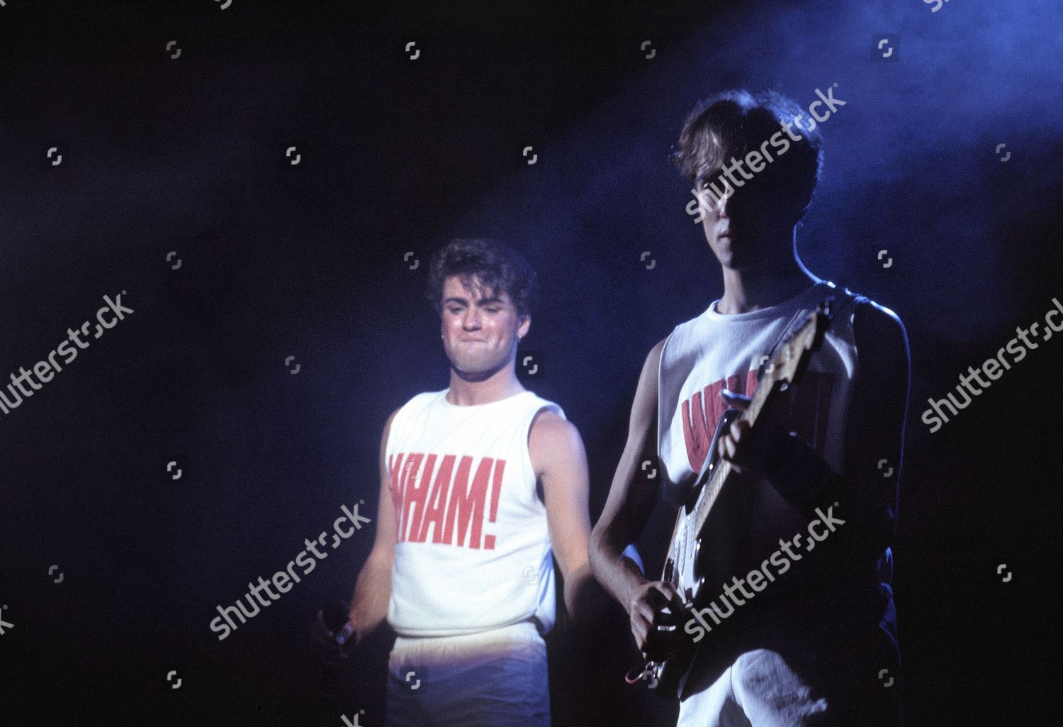 Wham George Michael Andrew Ridgeley Hammersmith Editorial Stock Photo ...