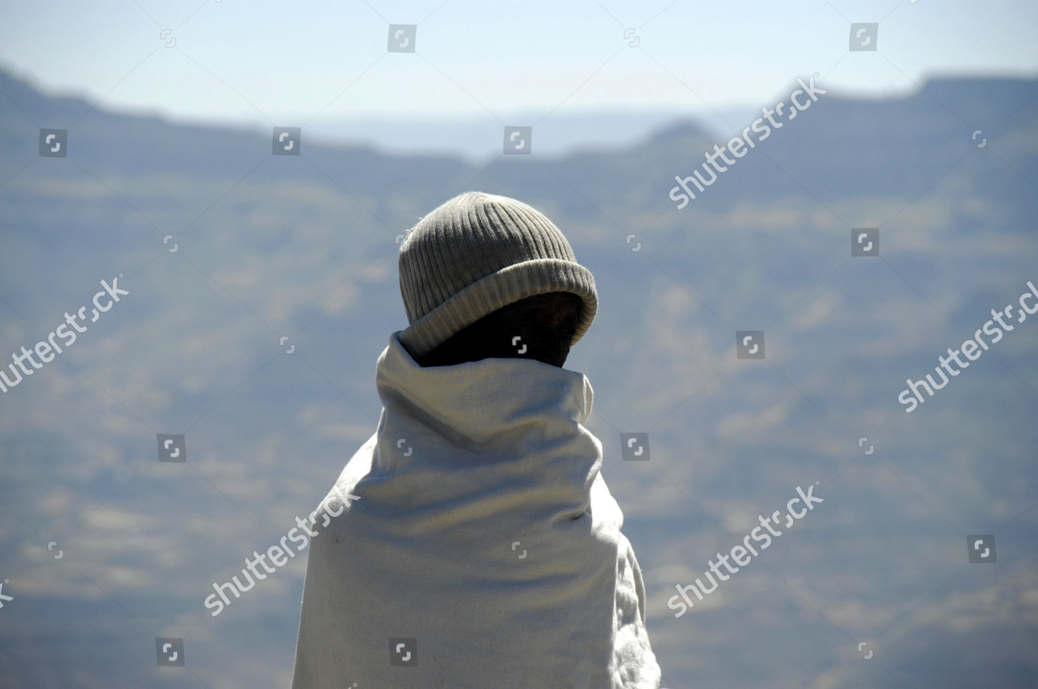 Ethiopian Orthodox Follower Dressed White Cape Editorial Stock Photo ...
