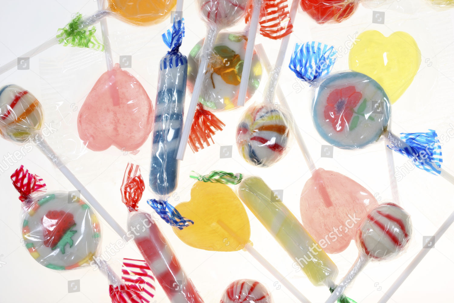 Assorted Sugar Candy Lollipops Suckers Sweets Editorial Stock Photo ...