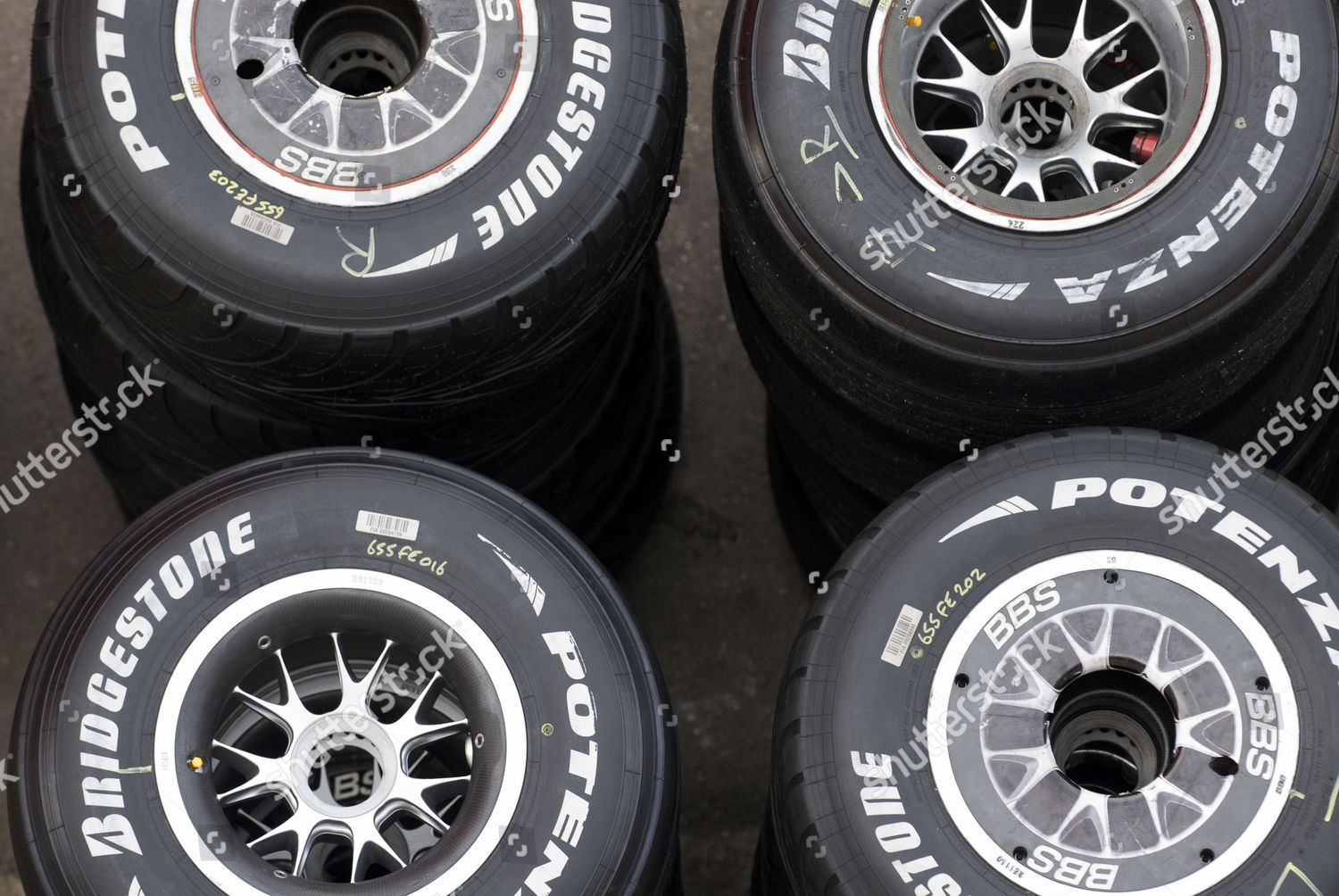 Bridgestone Formula 1 Race Care Tires Editorial Stock Photo - Stock ...