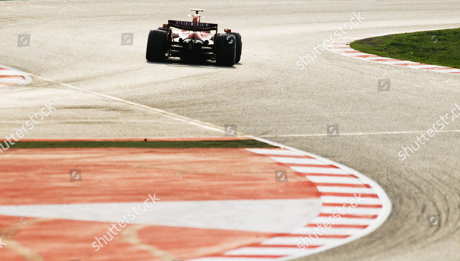 Formula 1 Race Car Entering Corner Editorial Stock Photo - Stock Image ...