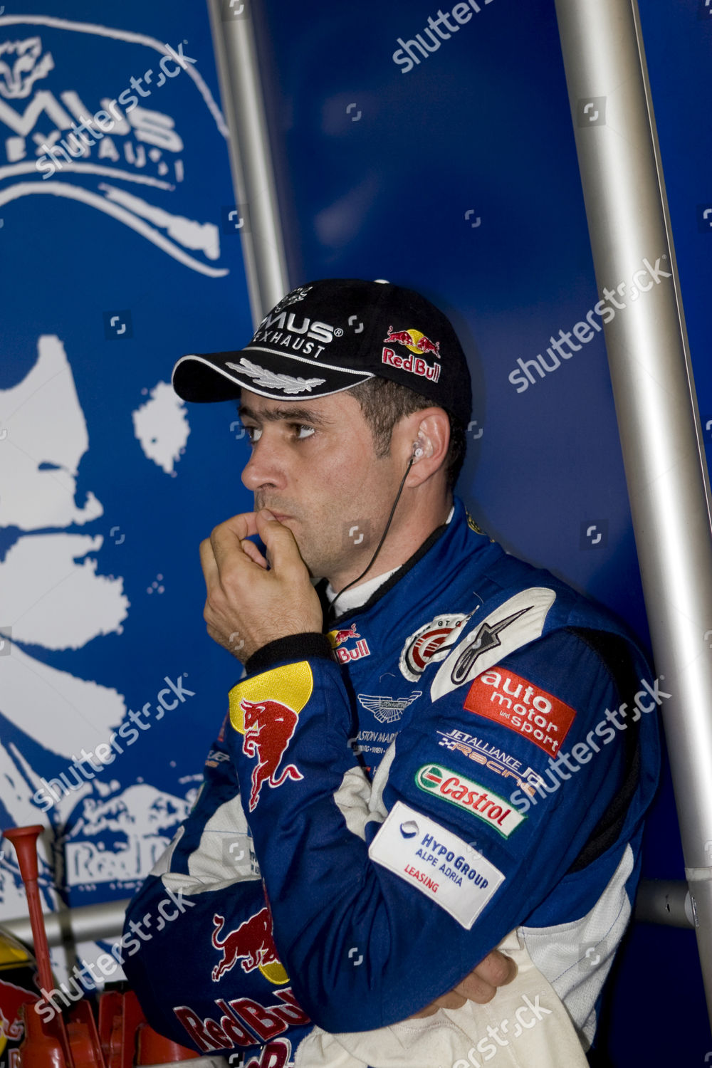 Driver Karl Wendlinger Concentrating Box Fia Editorial Stock Photo ...